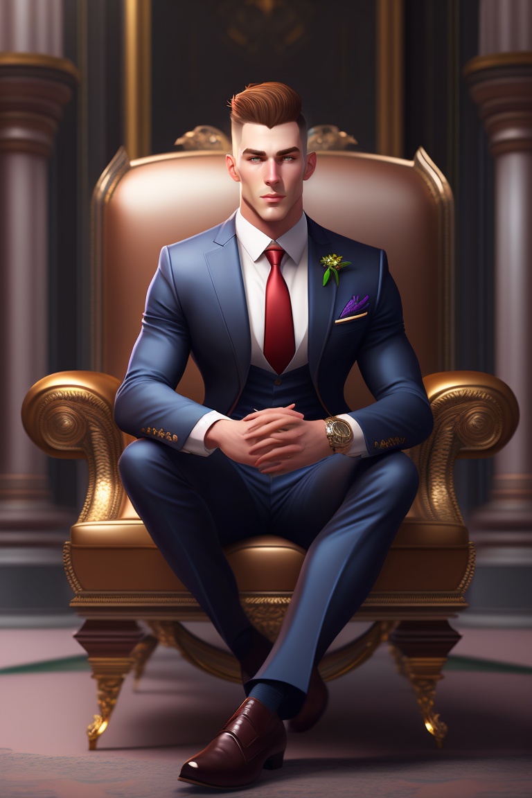 Lexica - A highly detailed illustration of andrew tate wearing a suit ...