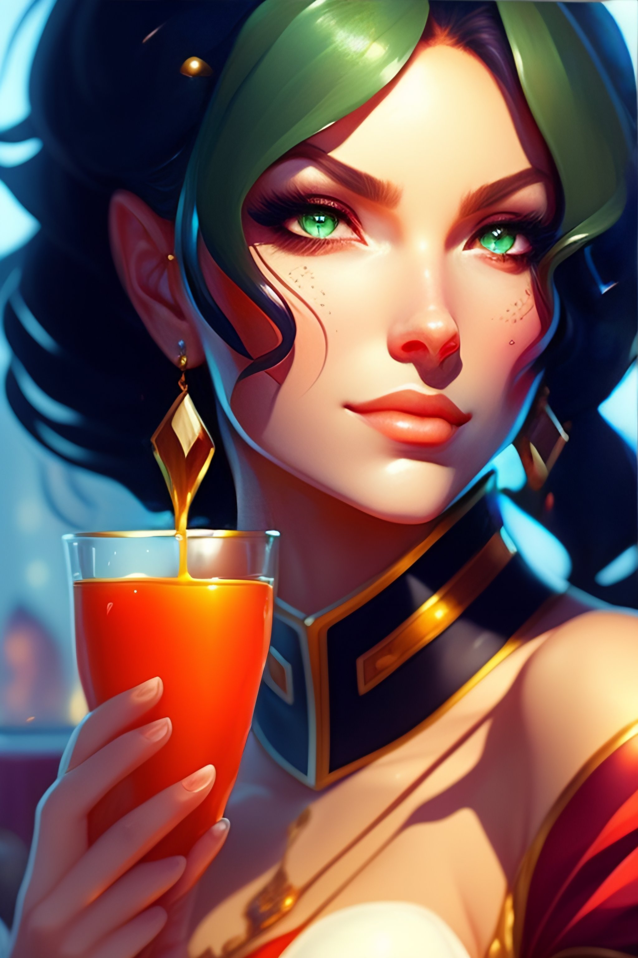 Lexica - Portrait lady miss fantasy art heartstone Video game icon ...