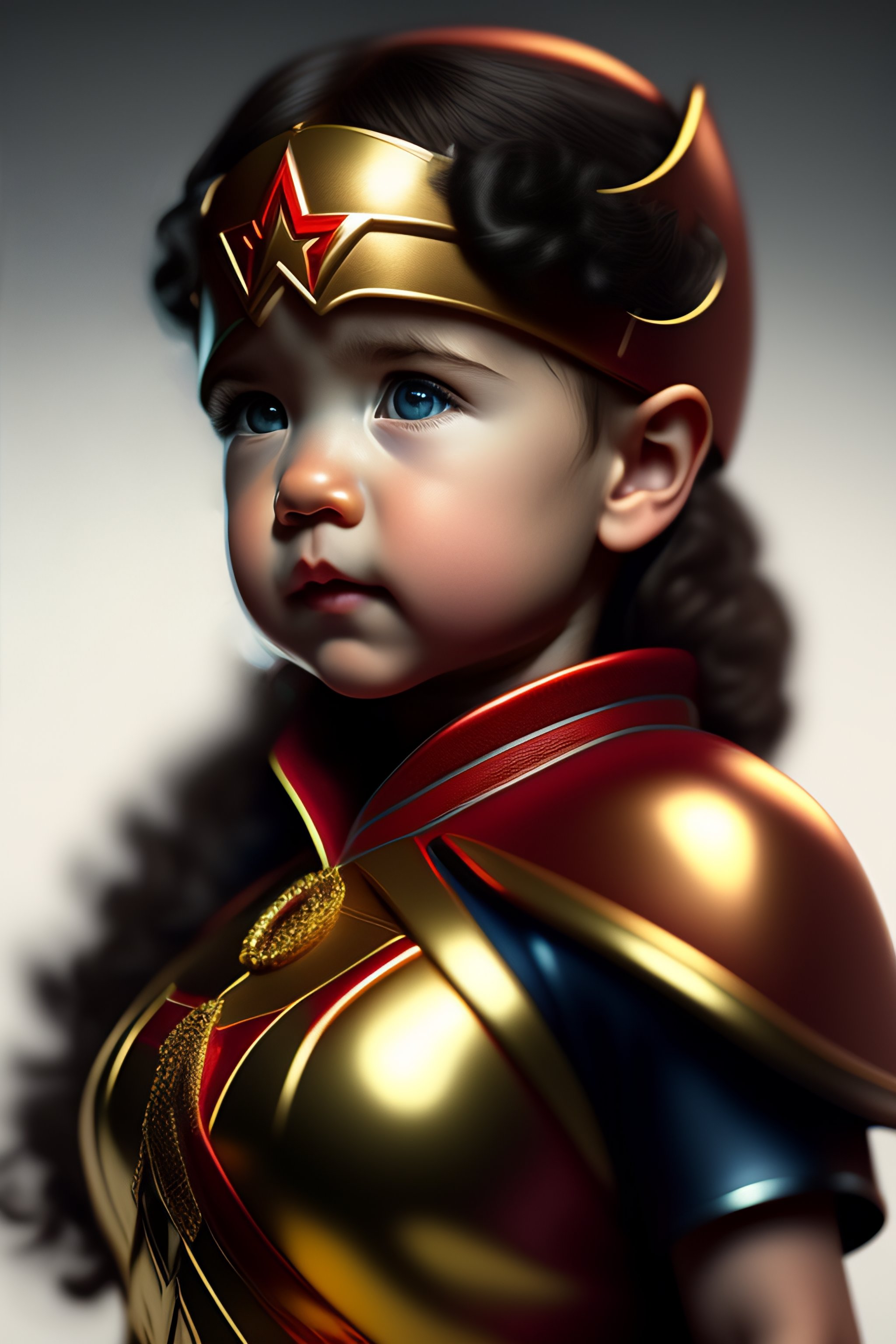 Lexica - Baby wonder woman, moonwalker, render, rembrandt, cgsociety ...