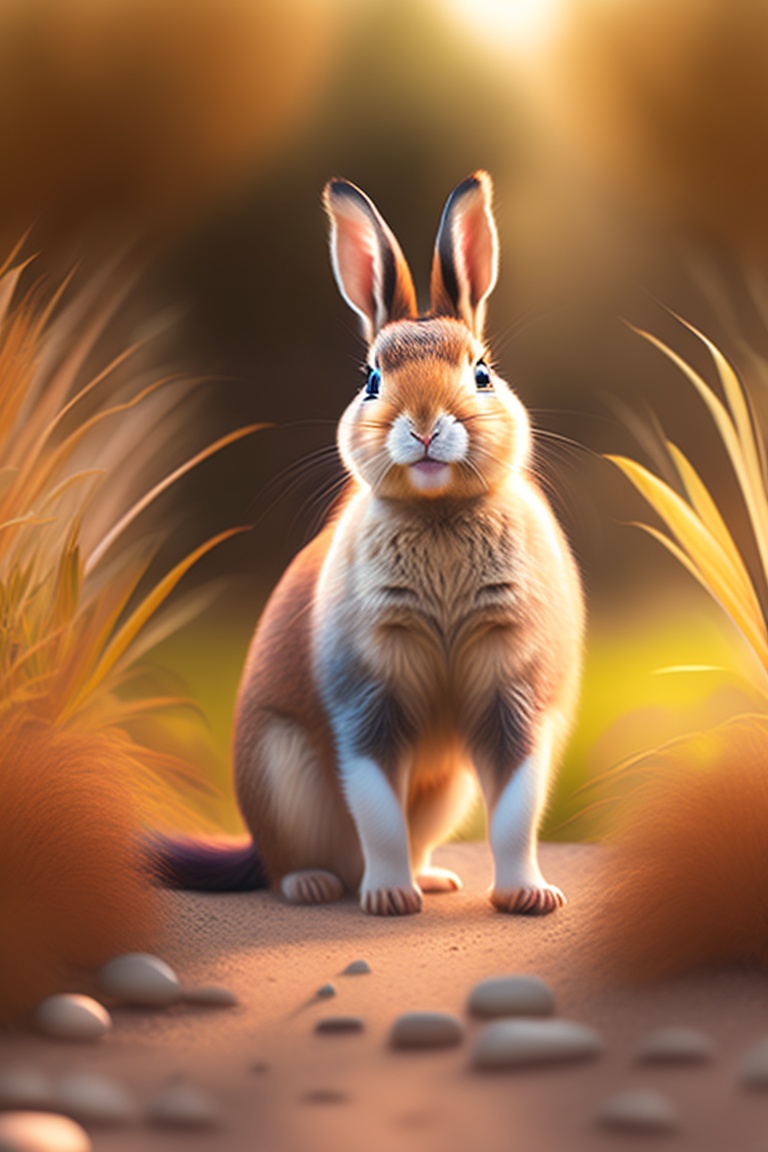 Lexica - In a selfless act, the rabbit shared the oasis' location with ...