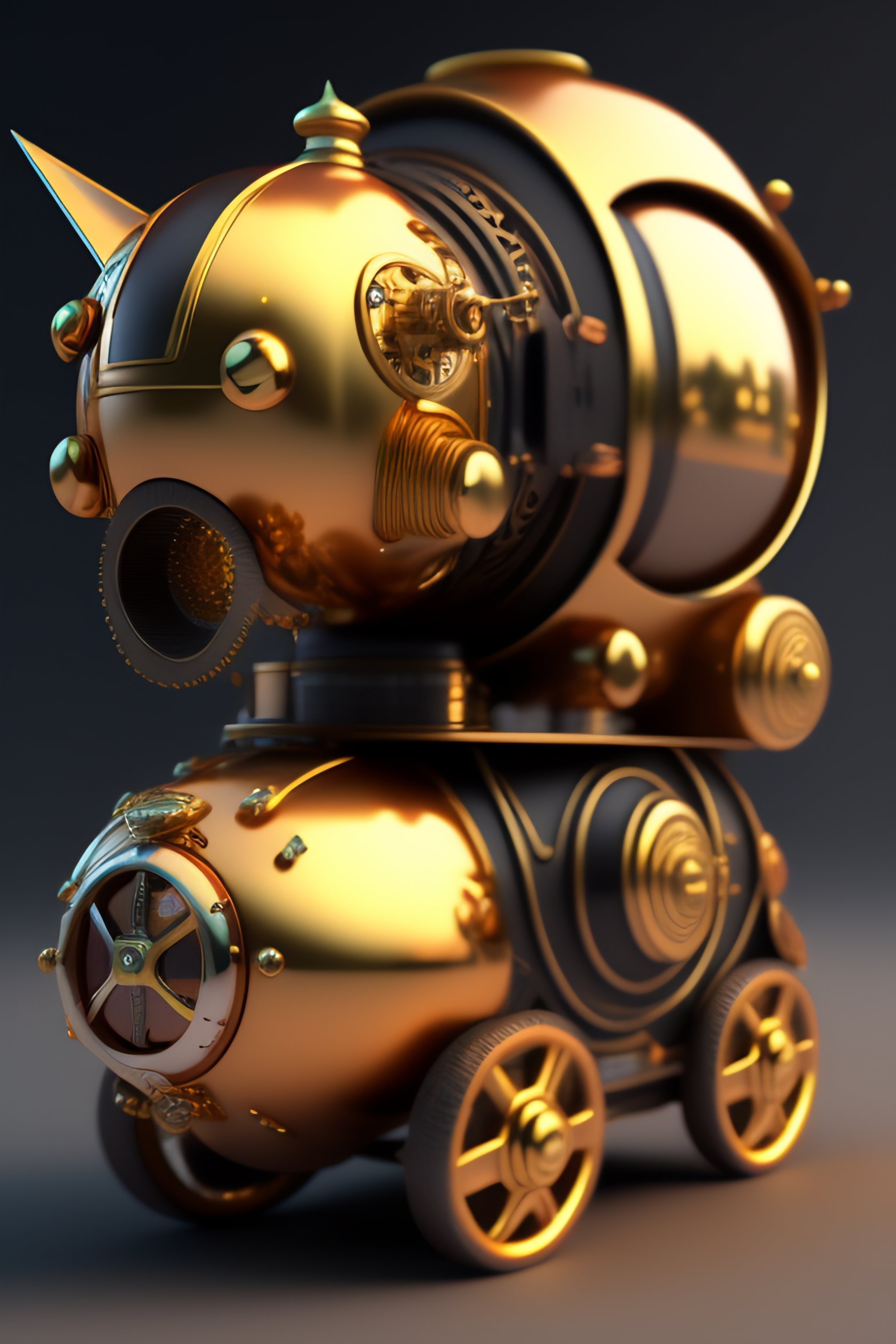 Lexica - Steampunk mechanical pokemon 3d render digital art