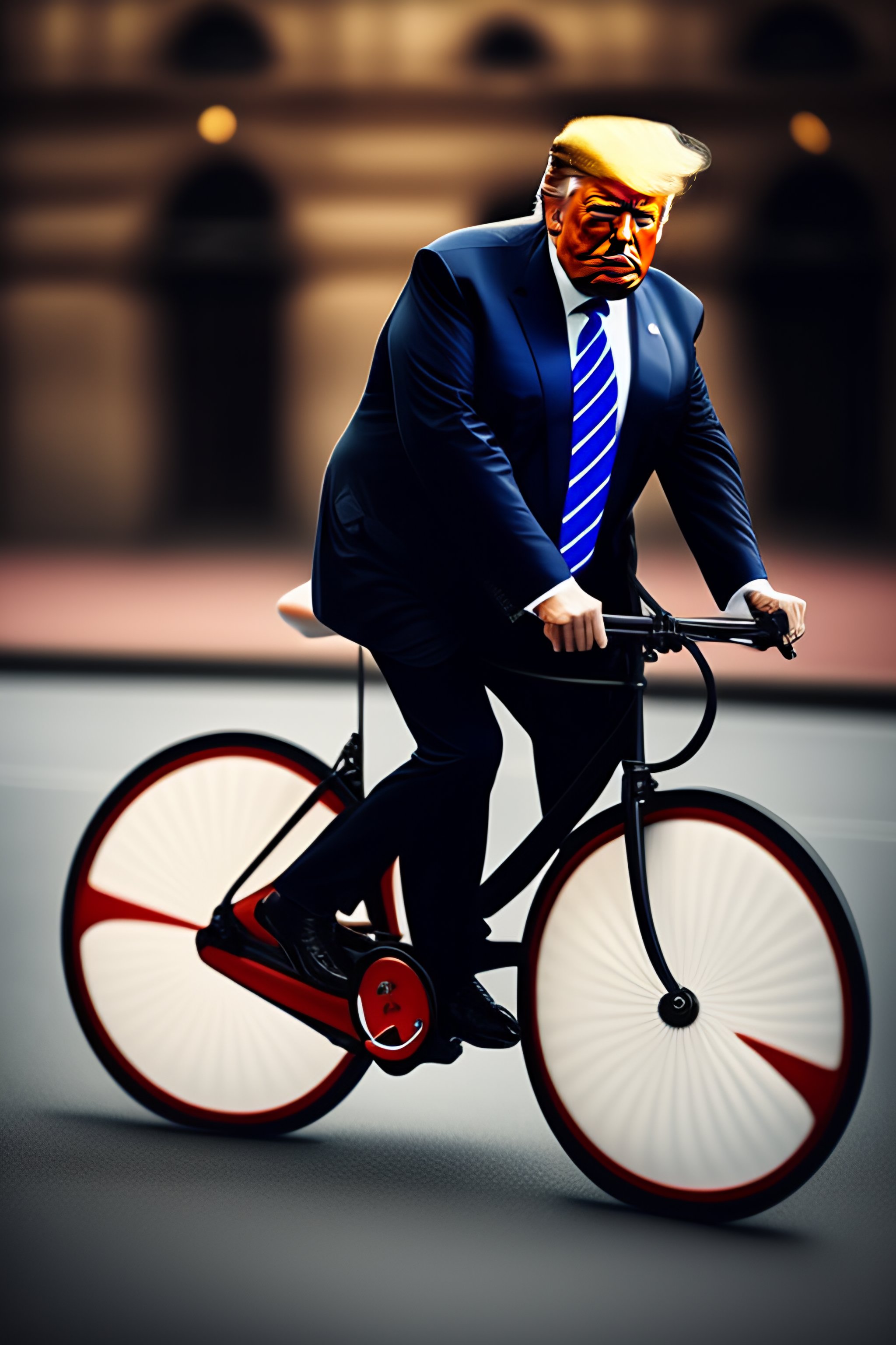 Lexica - Trump in bike