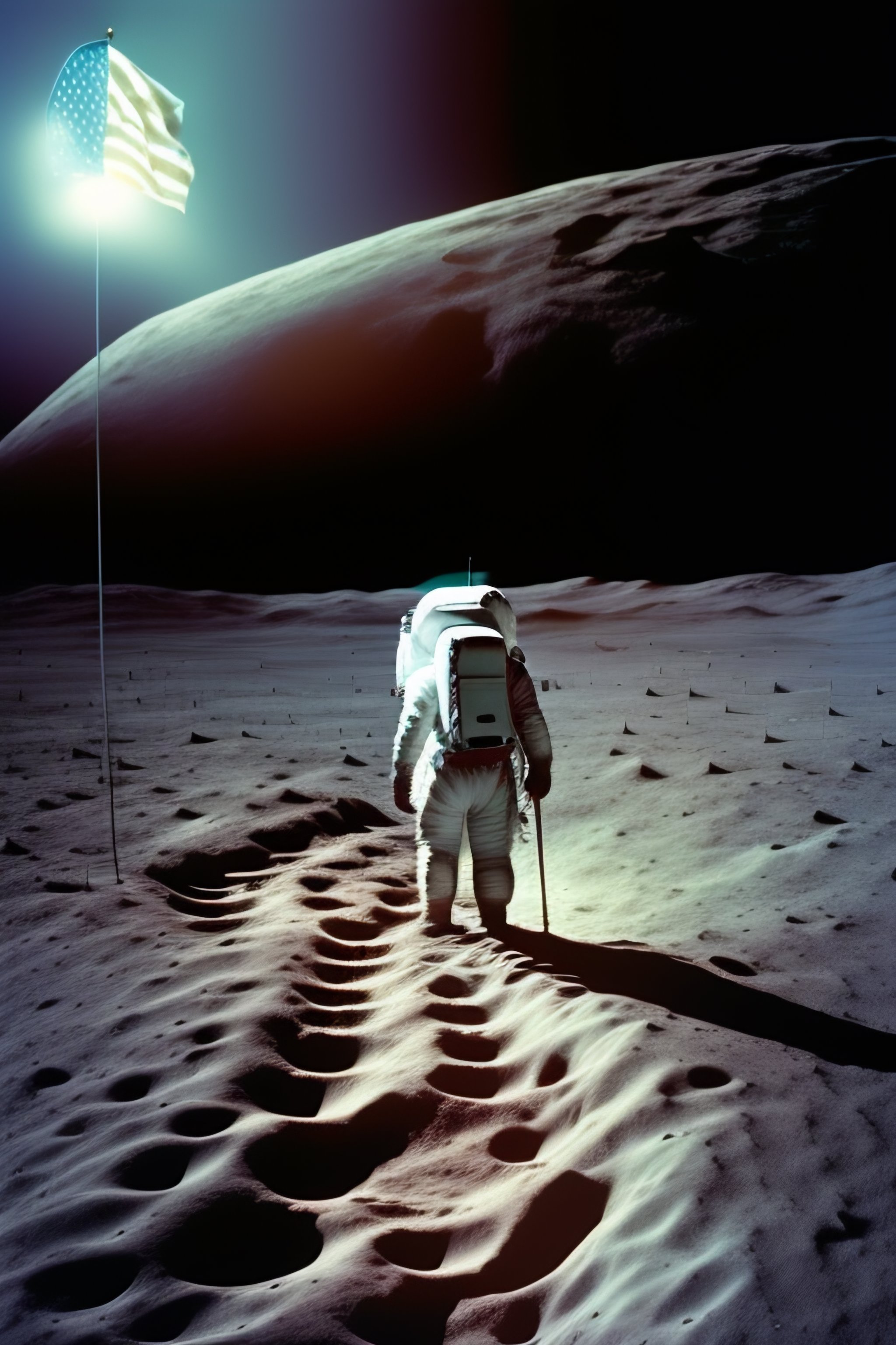 Lexica - On July 20, 1969, Neil Armstrong took one small step for man ...