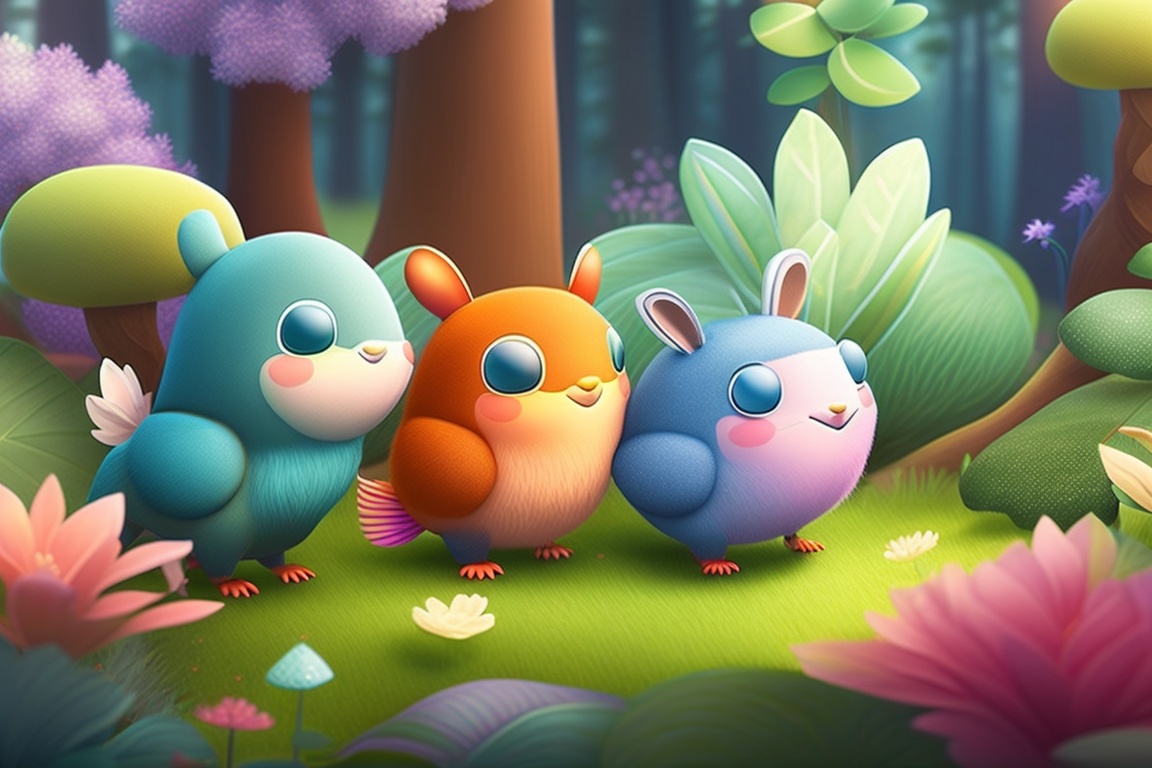 Lexica - 'The Friendly Forest Friends!' These adorable and magical ...
