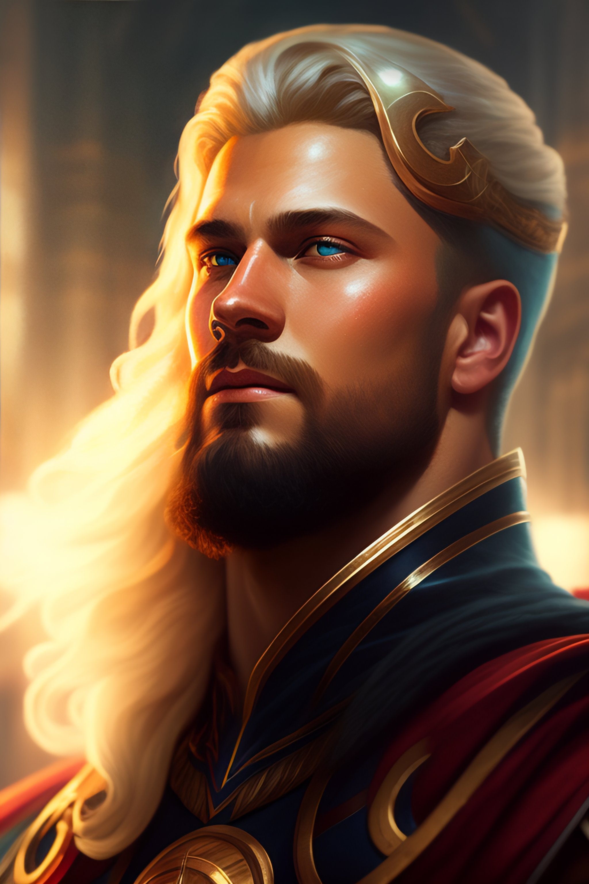 Lexica - Volodymyr Zelenskyj as thor, realistic portrait, symmetrical ...