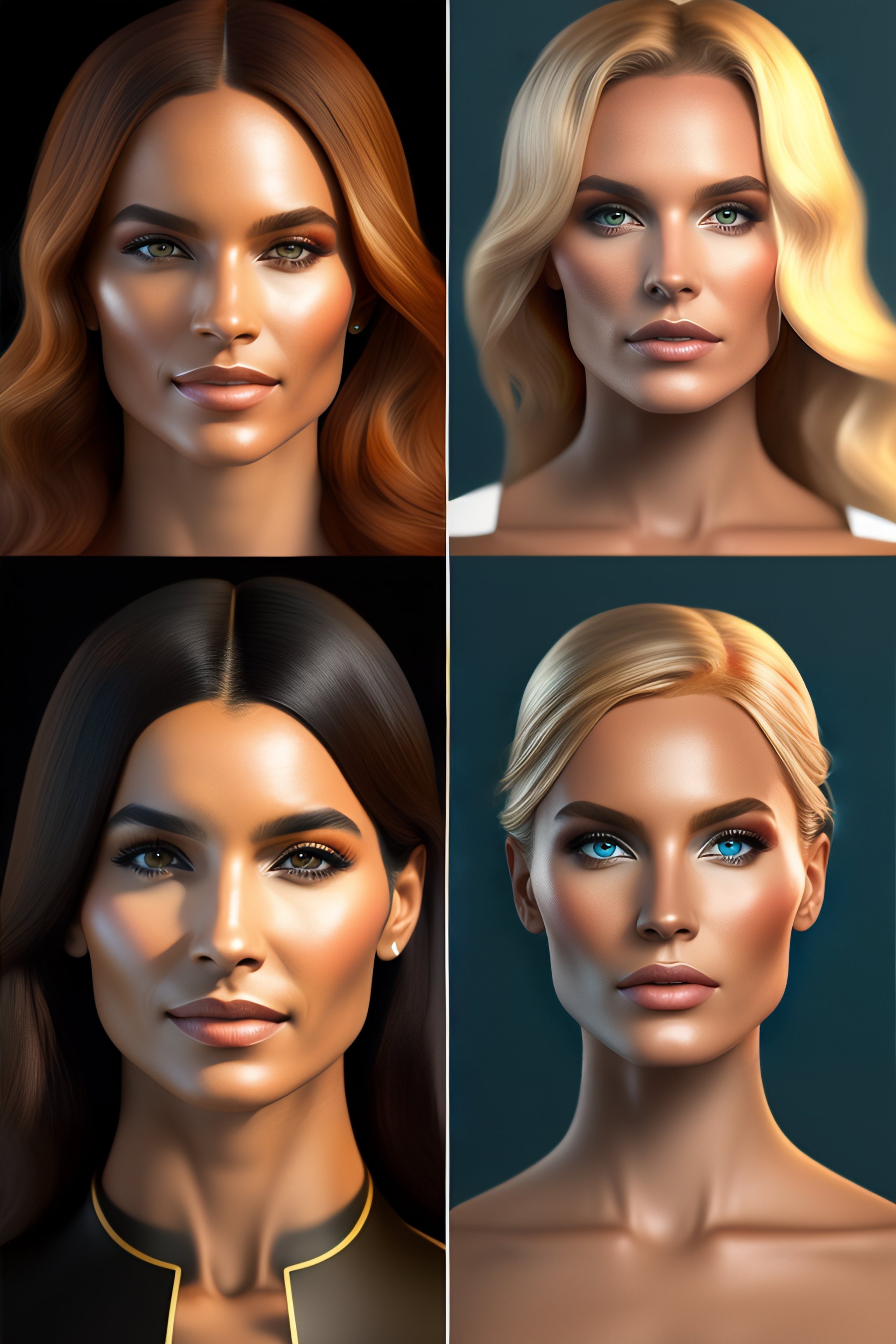 Lexica - Flat avatar people work very topology face