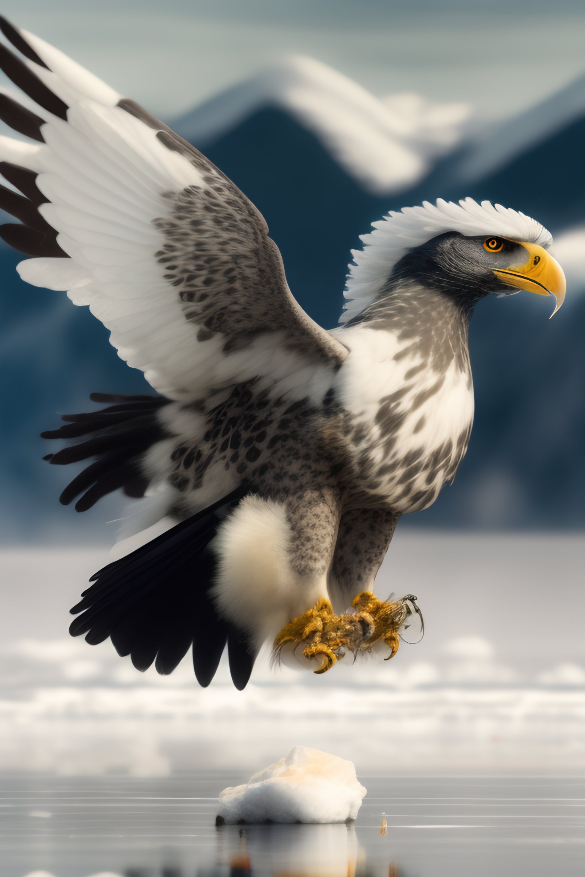 Lexica - Beautiful intricately detailed flying harpy eagle in the ...