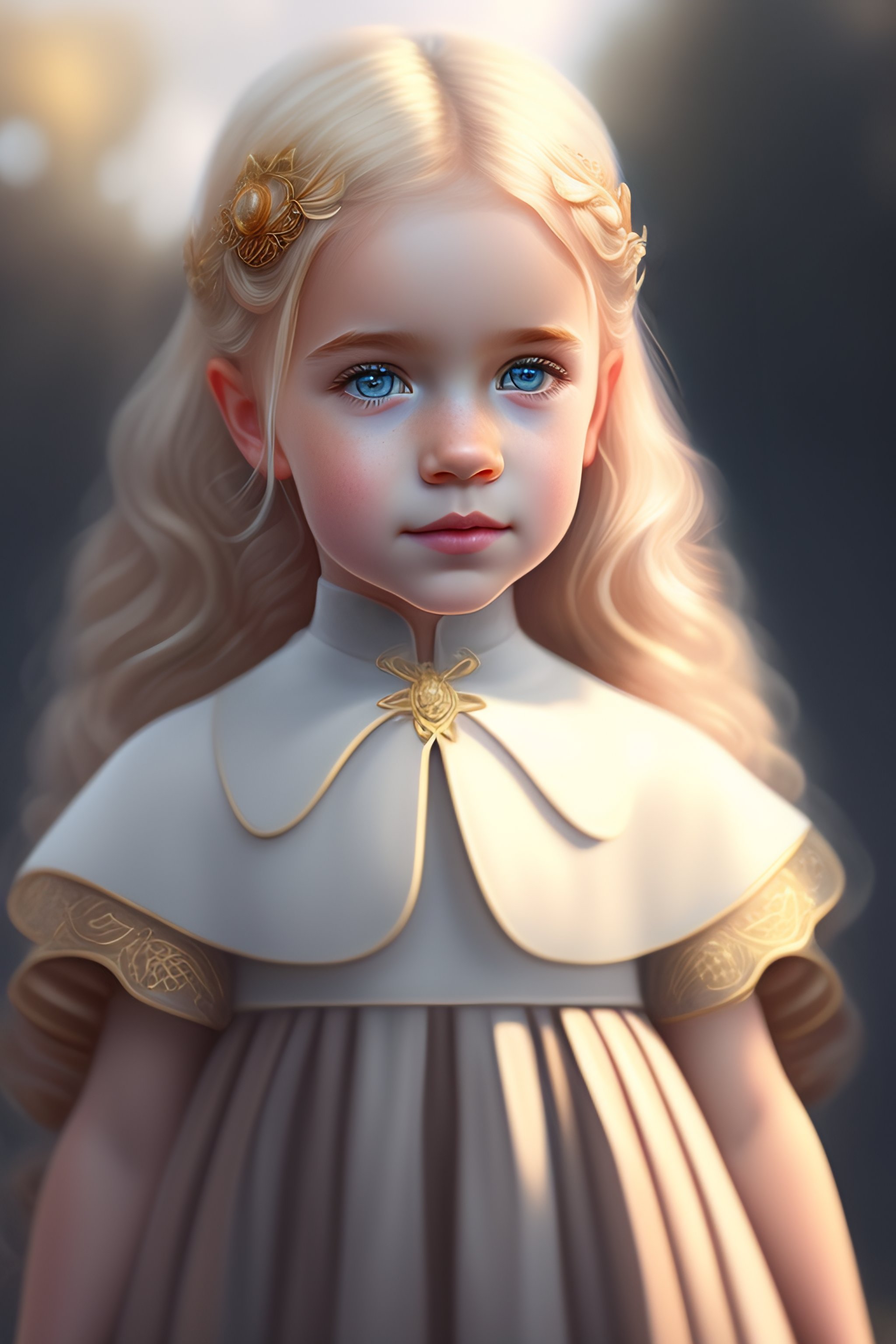 Lexica - Little girl with spectral orbs in her hands dress like a ...