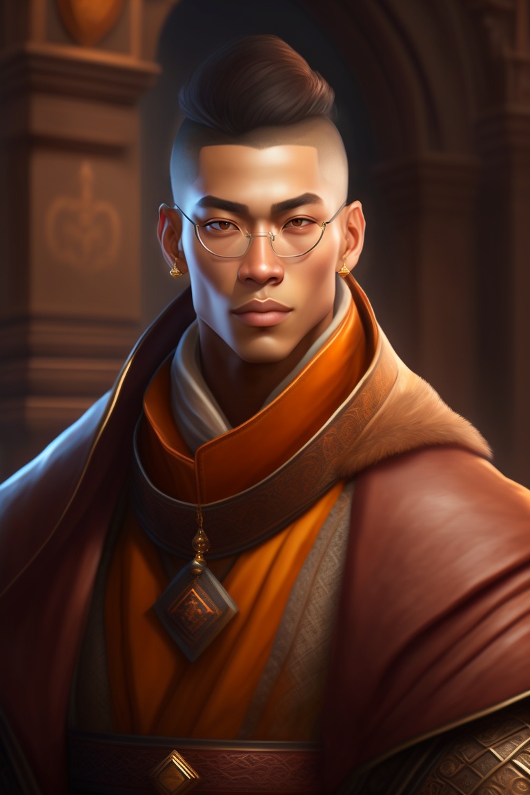 Lexica - A realistic high quality portrait of a monk good looking ...