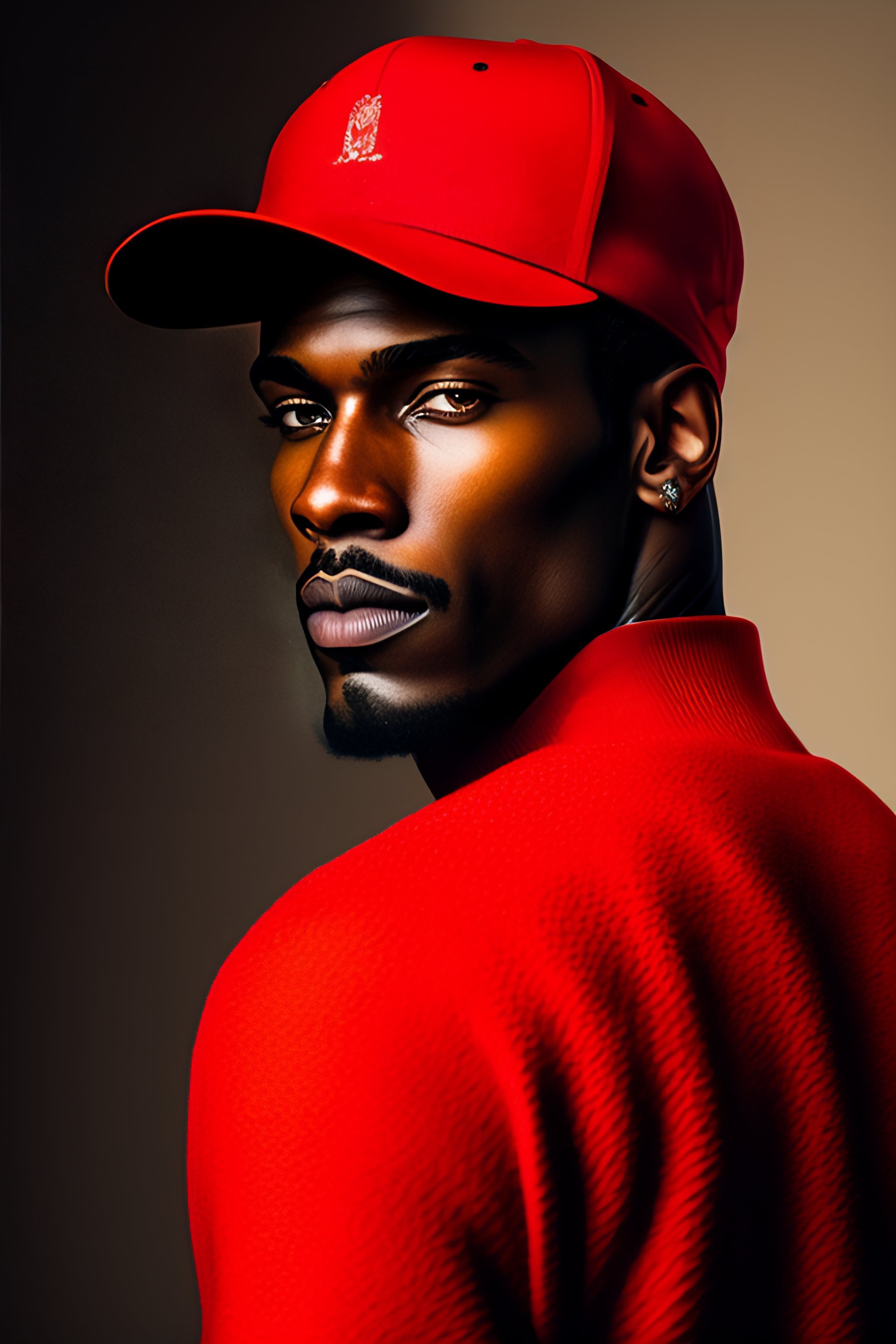 Lexica - Portrait of man in red hat