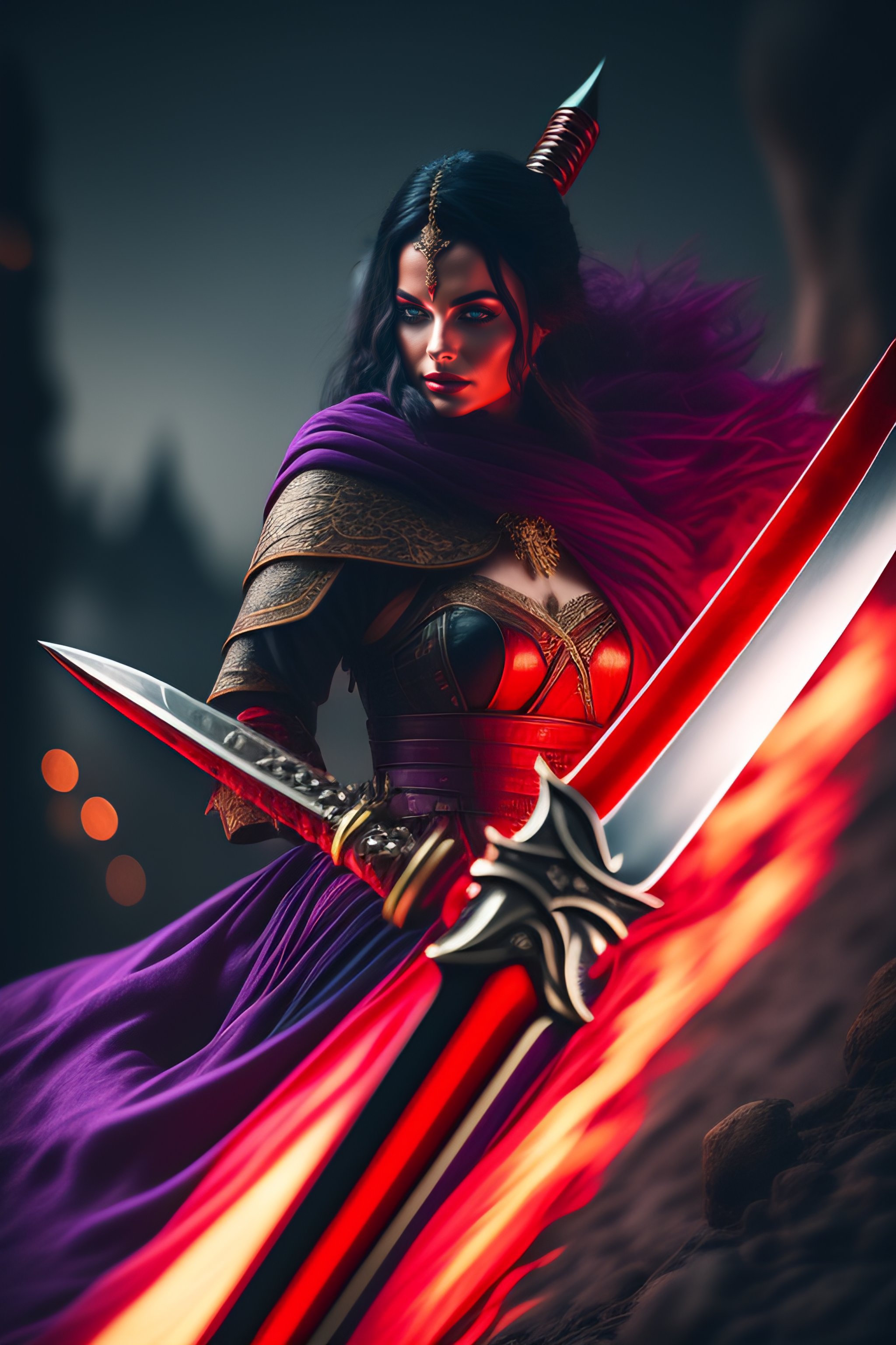 Lexica - A magical weapon that combines a staff and a sword. European ...