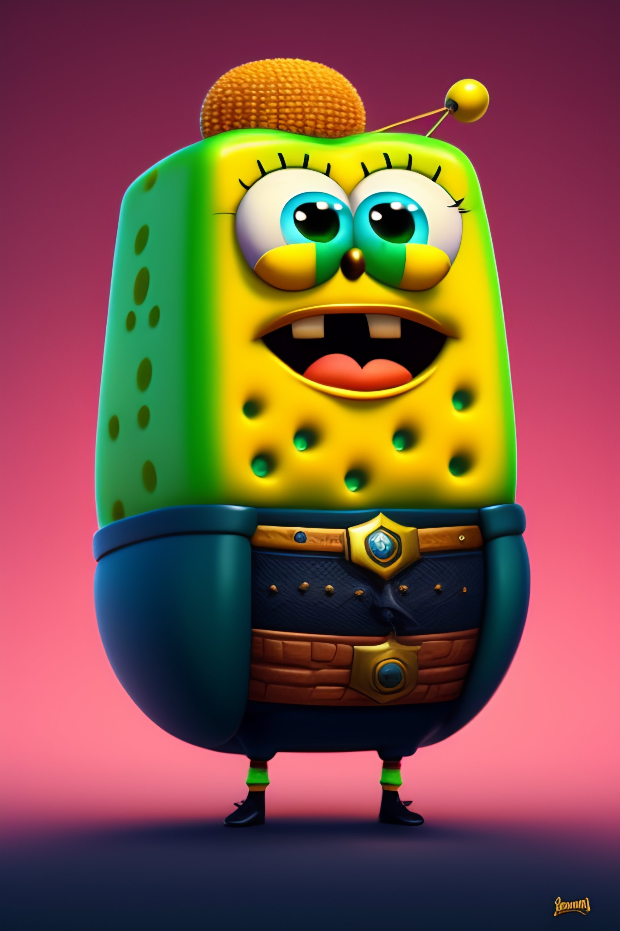 Lexica - Spongebob as an elden ring character