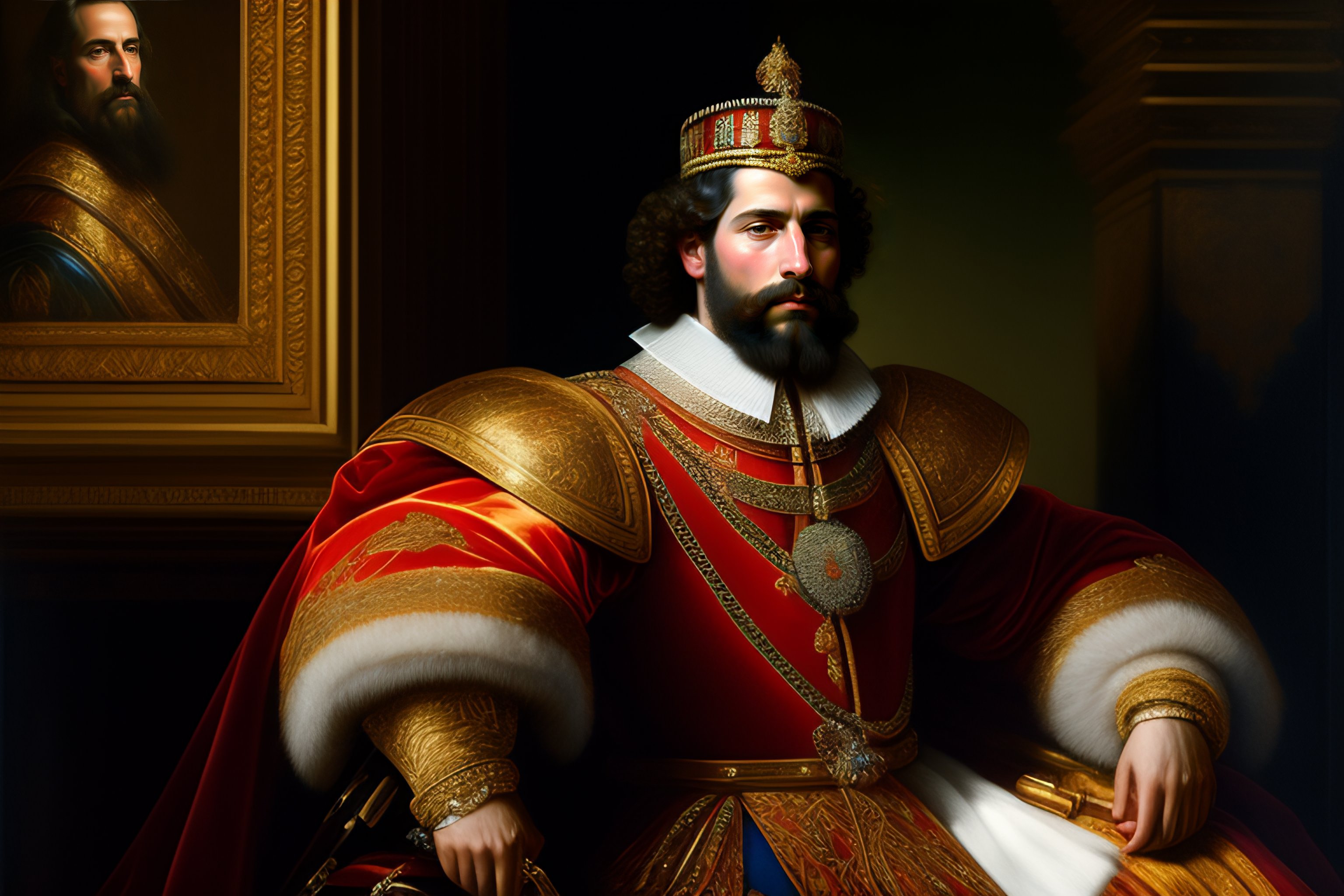 Lexica - Portrait of a Spanish king by Rembrandt