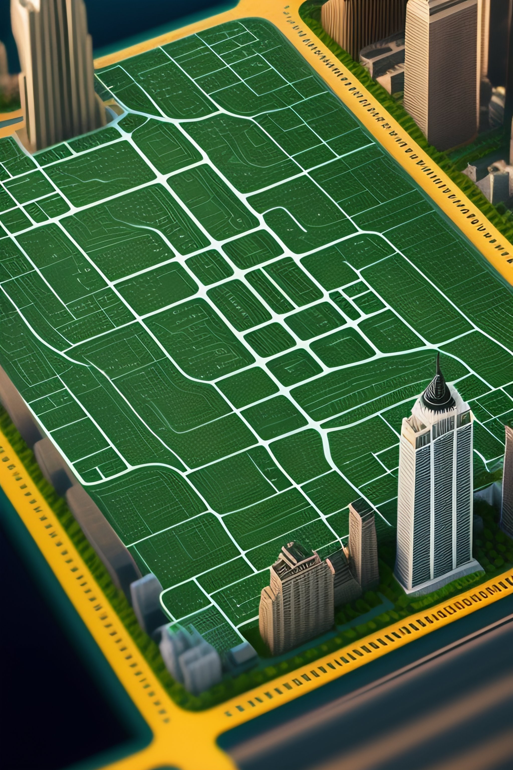 Lexica - New york city map looks like circuit board