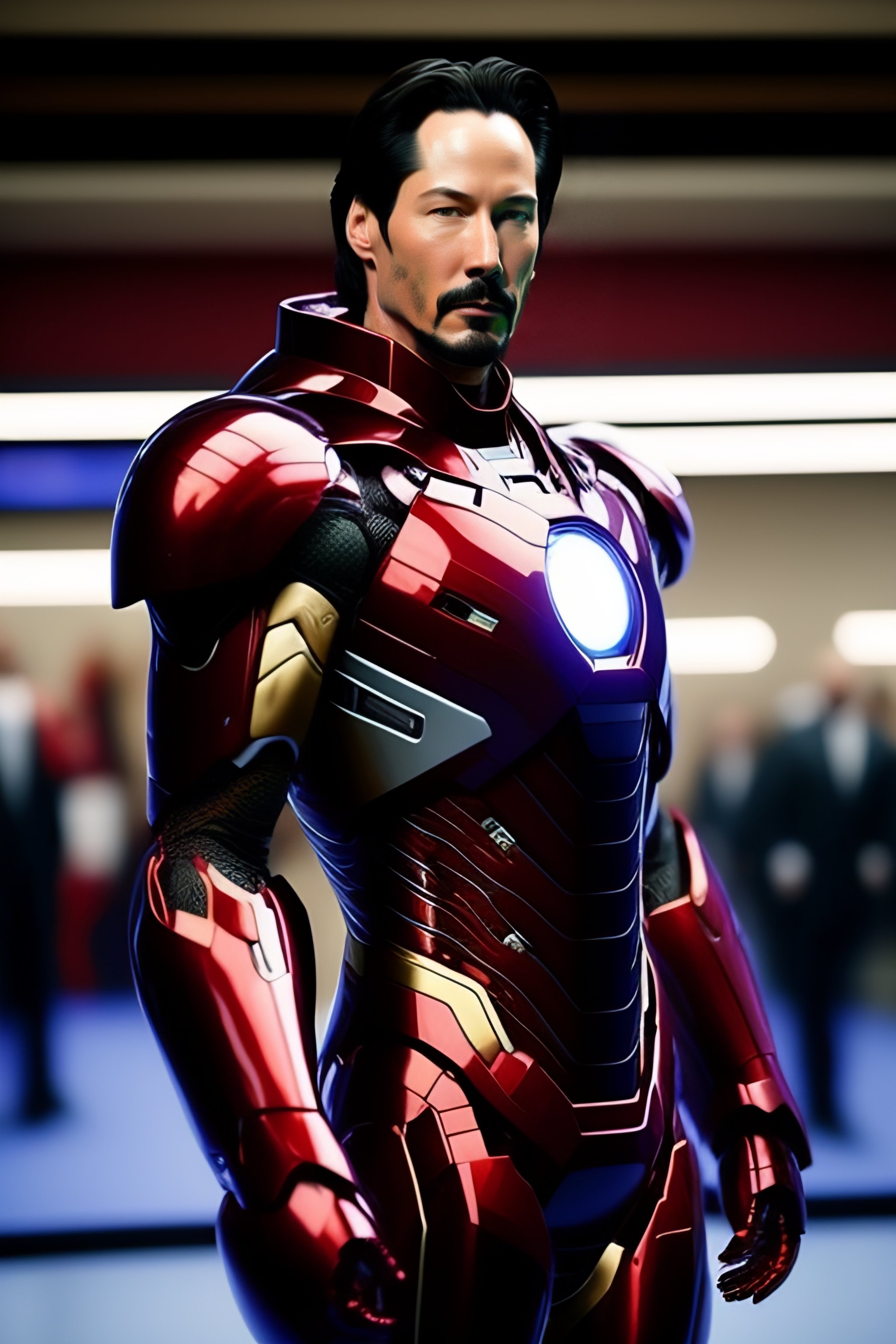 Lexica - Keanu Reeves in Iron Man suite. Super-realistic, Cyber-punk ...