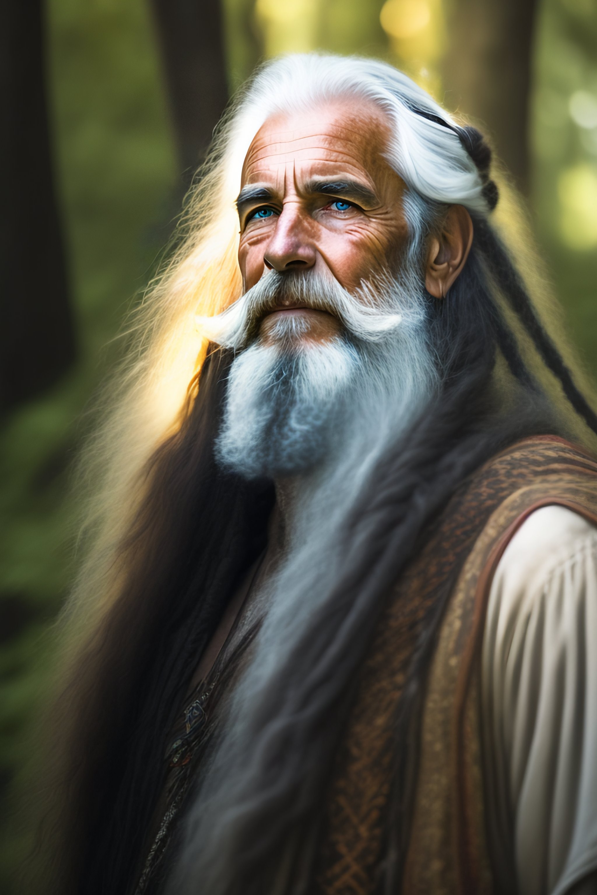 Lexica - Portrait of scruffy skinny ancient male druid, in rags, gnarly ...