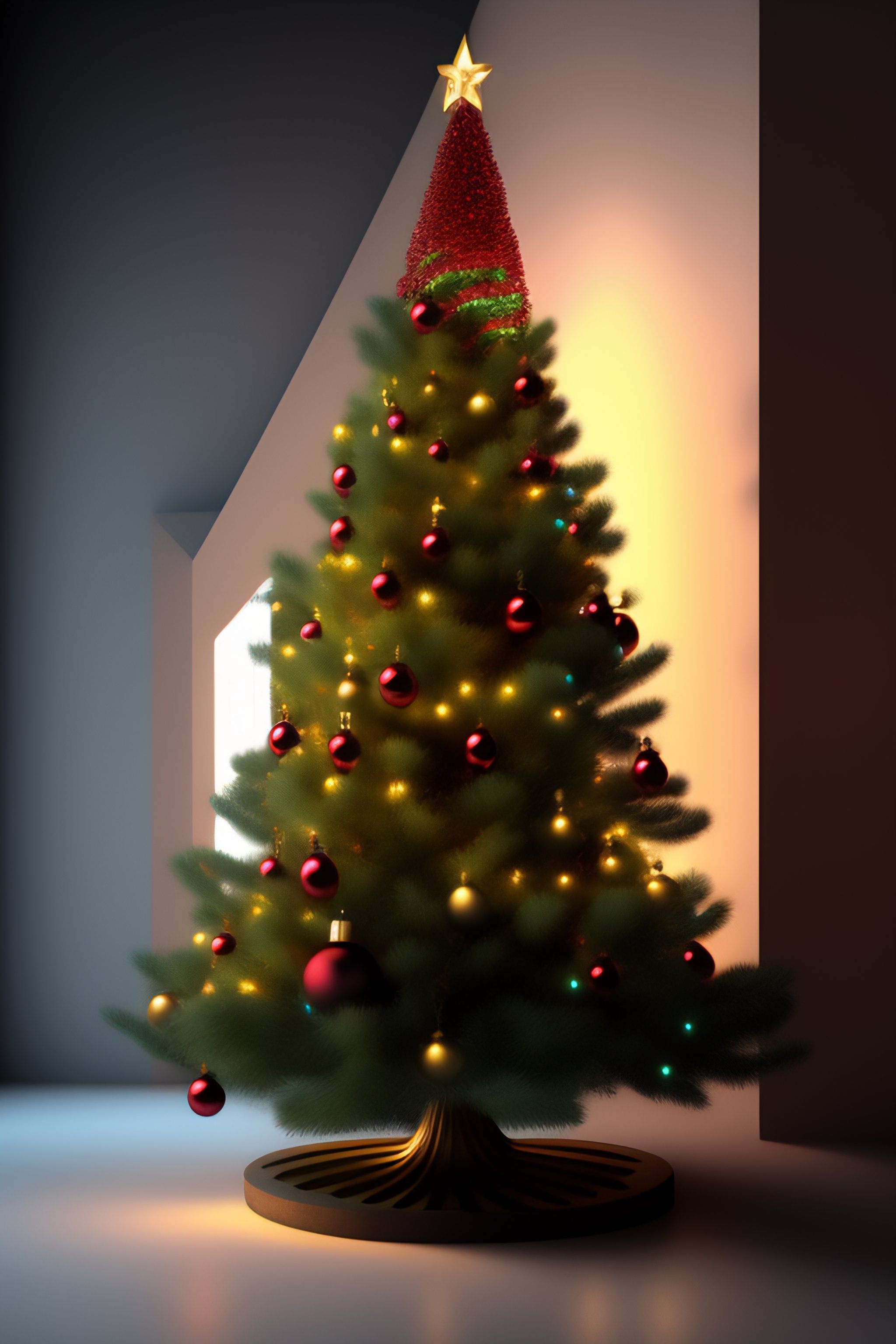Lexica - Christmas tree with render
