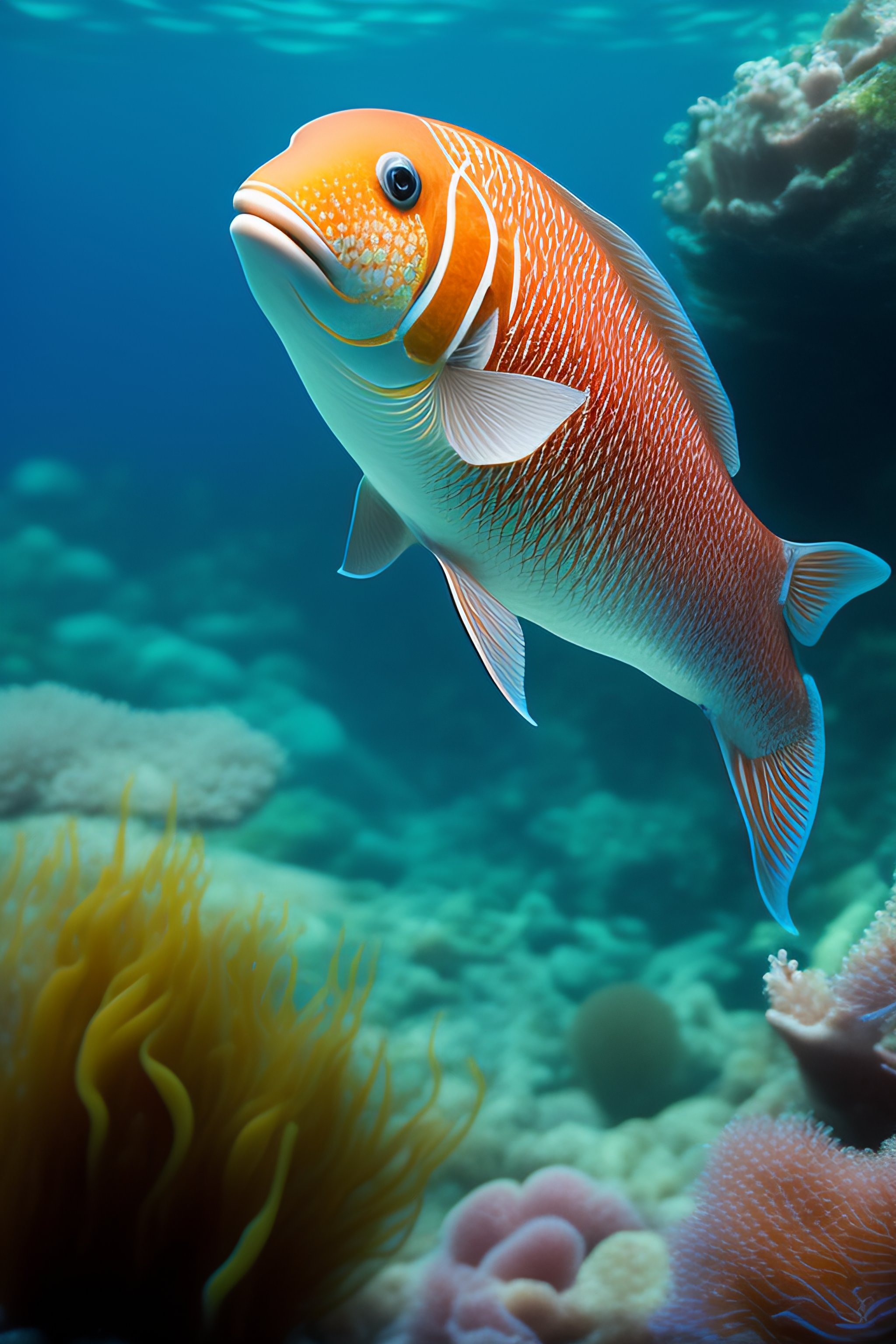 Lexica - Realistic sea animal with two fins