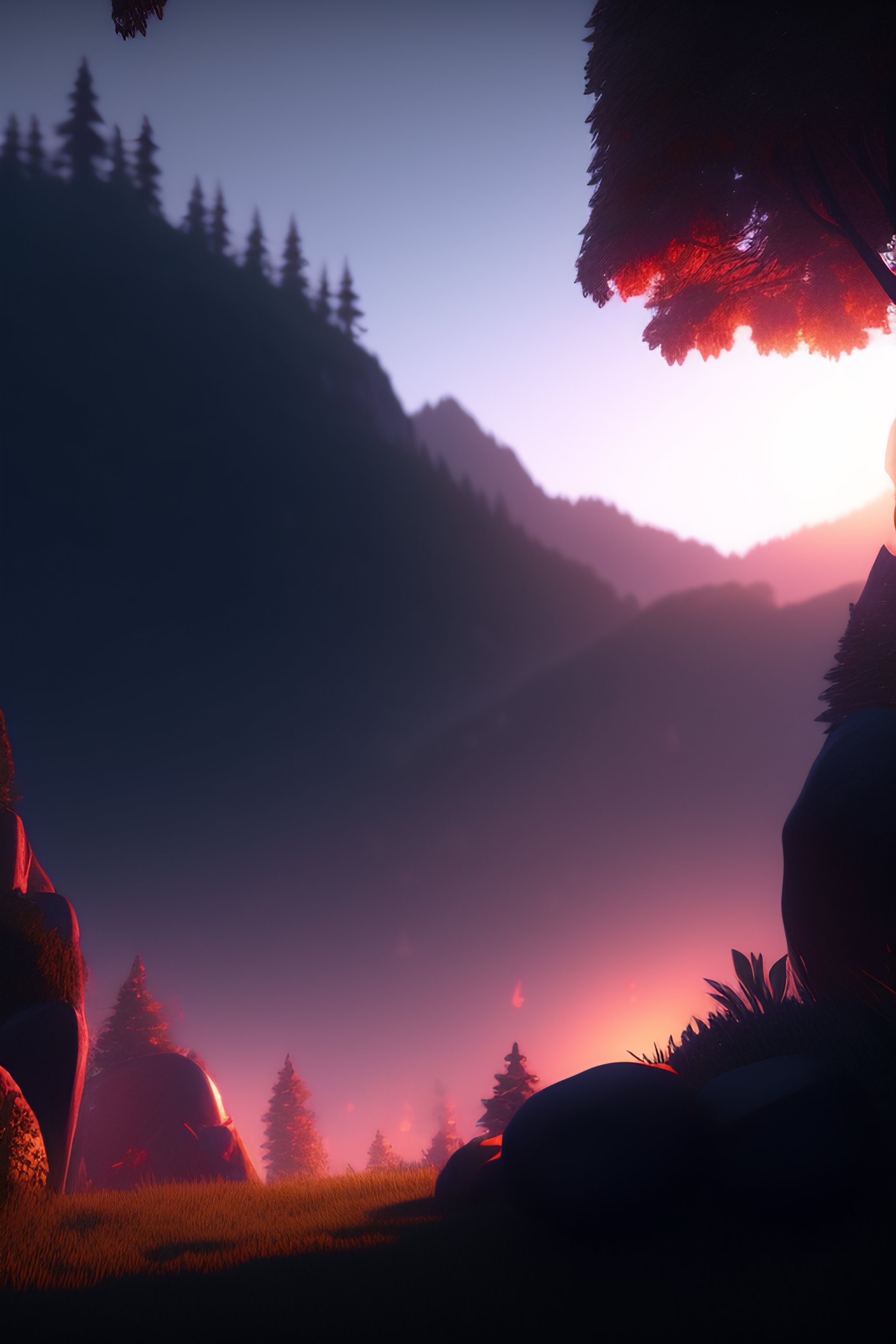 Lexica - Dark night, terrifying fantasy black forest, shadows, epic ...