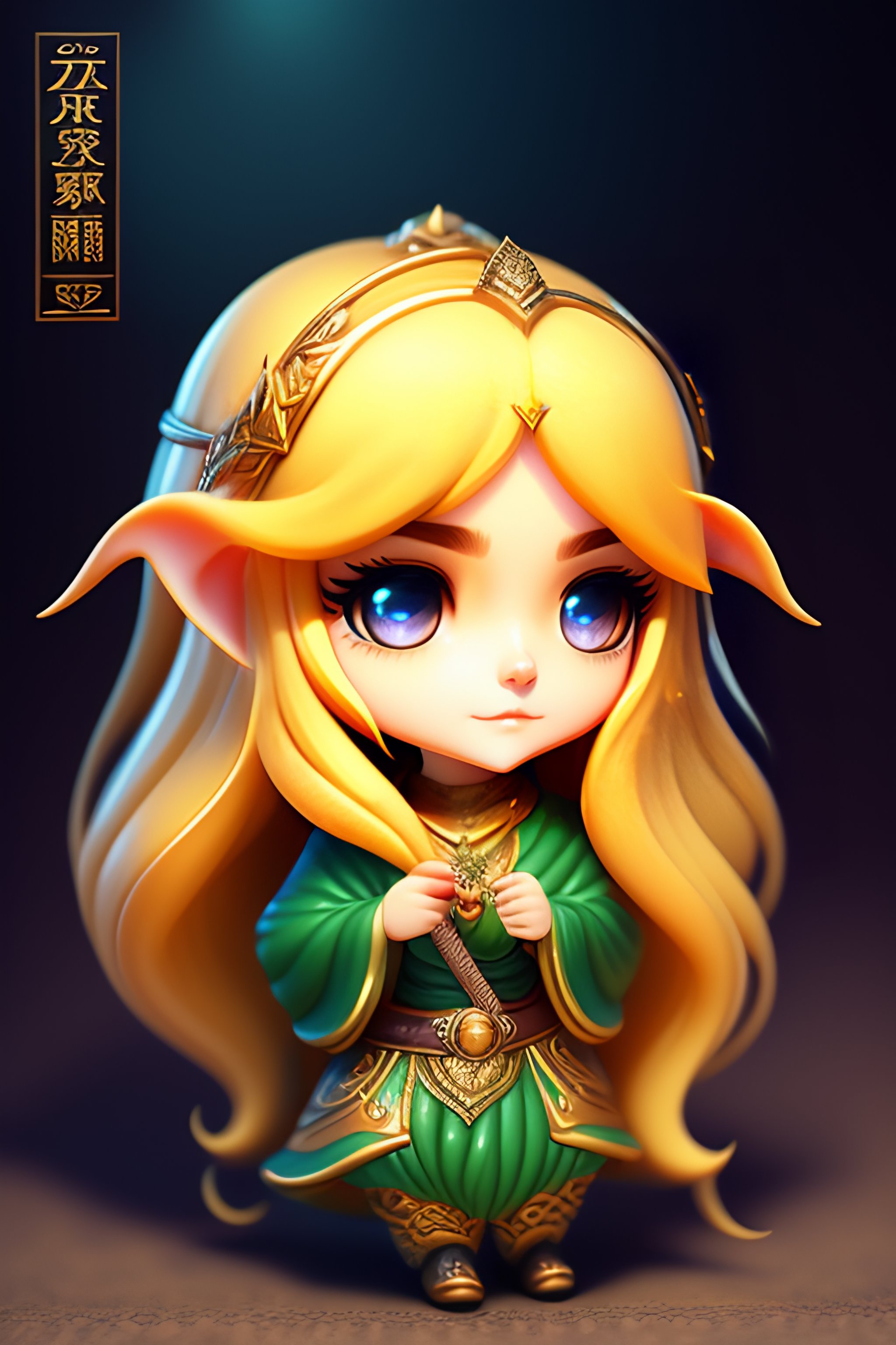 Lexica - Comfy elvish chibi goddess