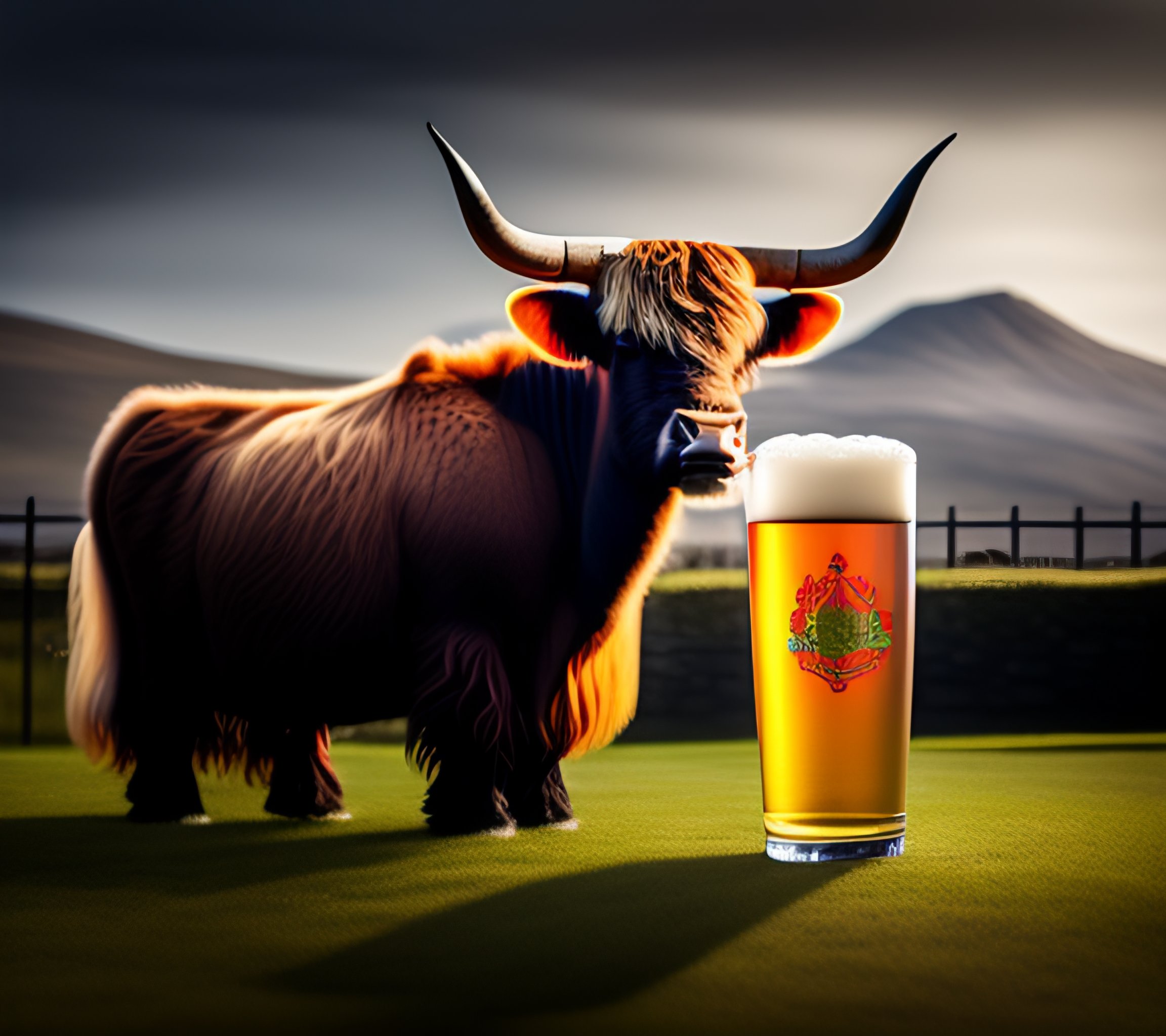 Lexica - Beer garden, highland cow, Scottish flag, Celtic script ...