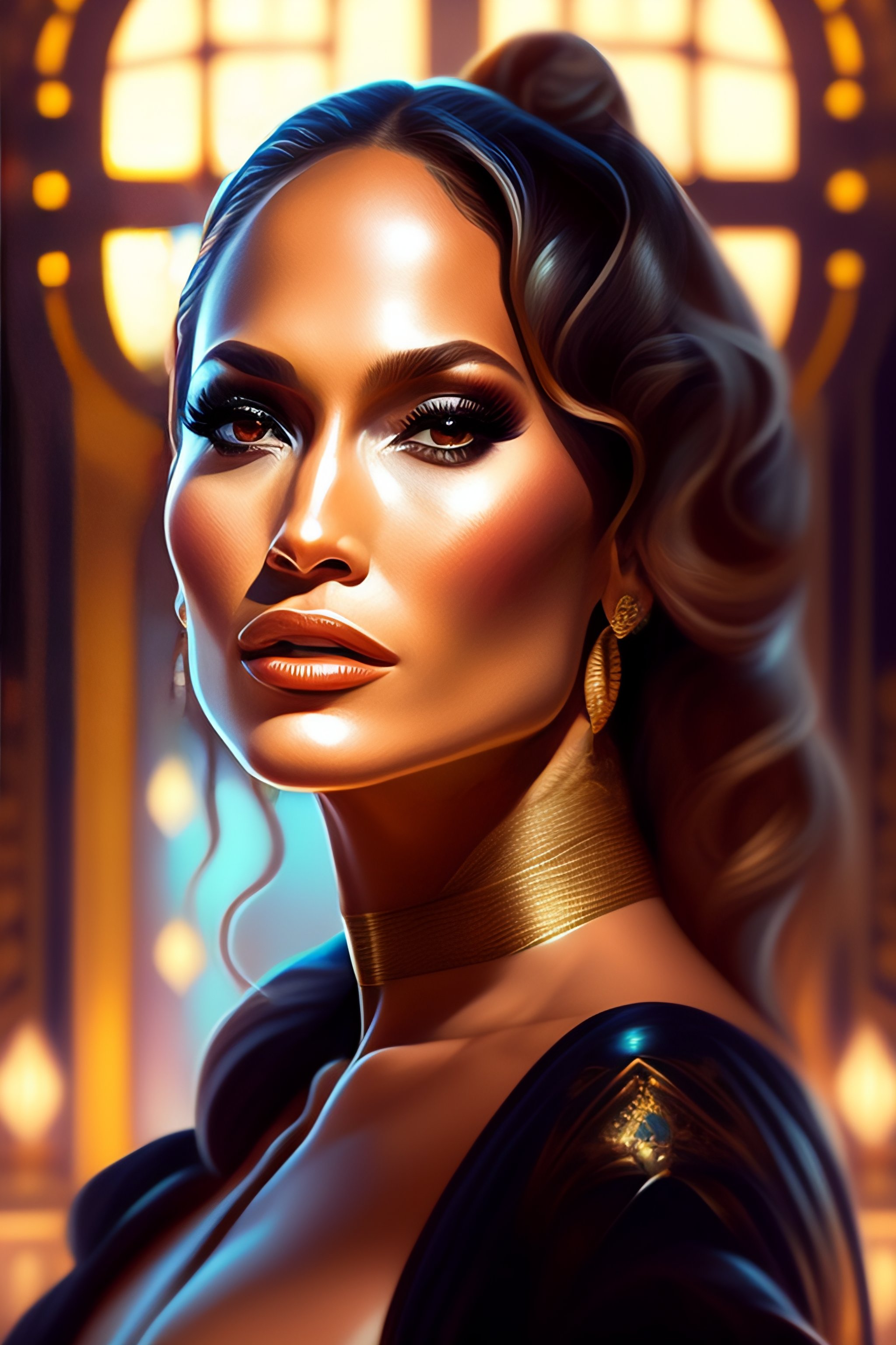 Lexica - Jennifer lopez as a very exotic crossword. intricate, elegant ...