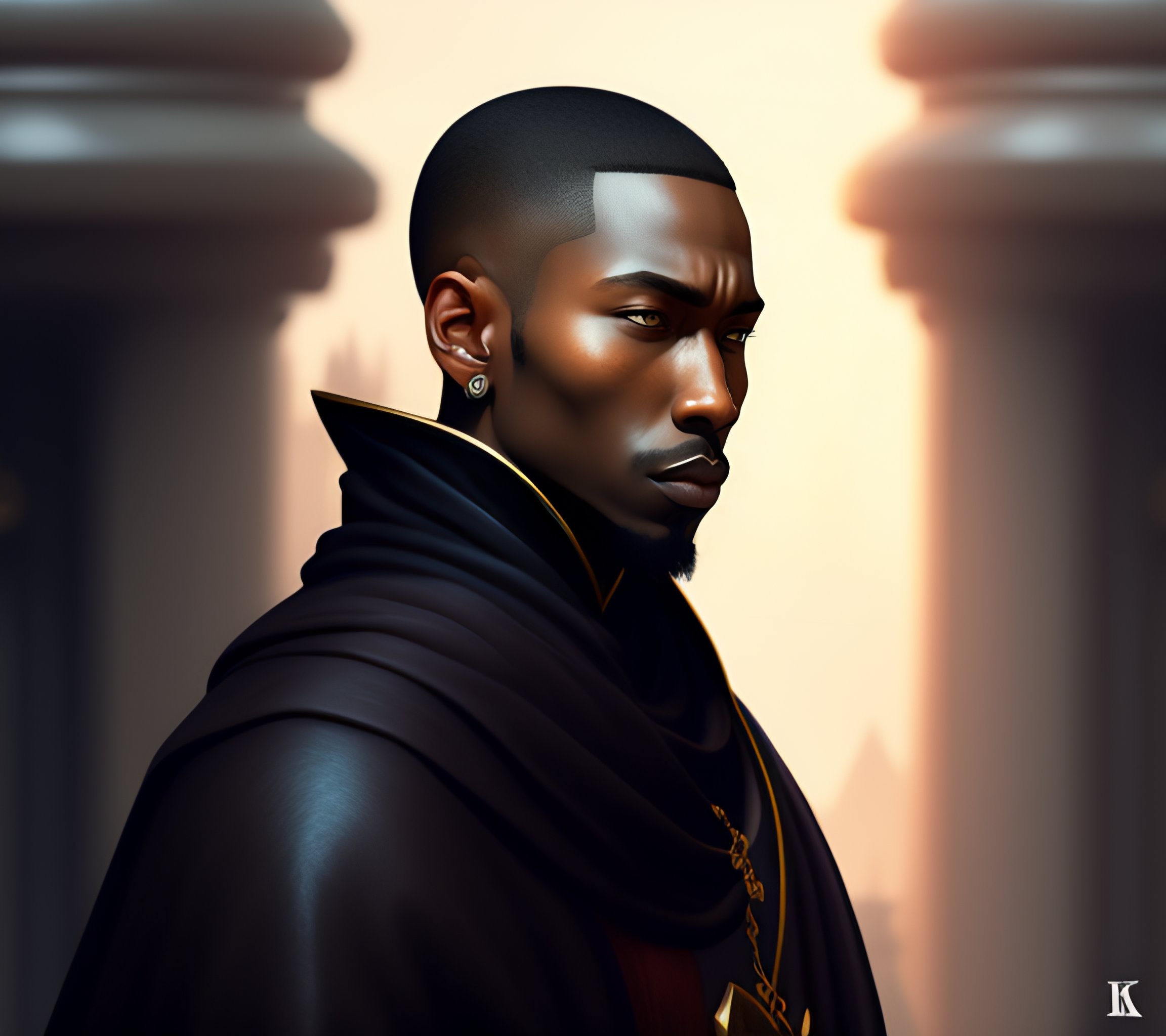 Lexica - Monk, basic, plain, austere, unadorned, somber, monochromatic, fantasy, artstation