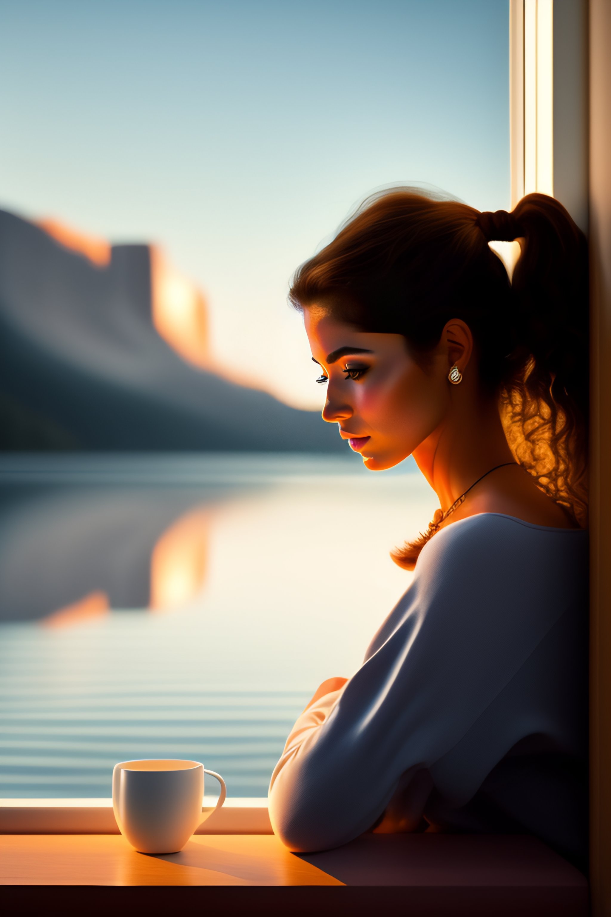 Lexica - Paz, minimalista, relax, chica leyendo, reflexión