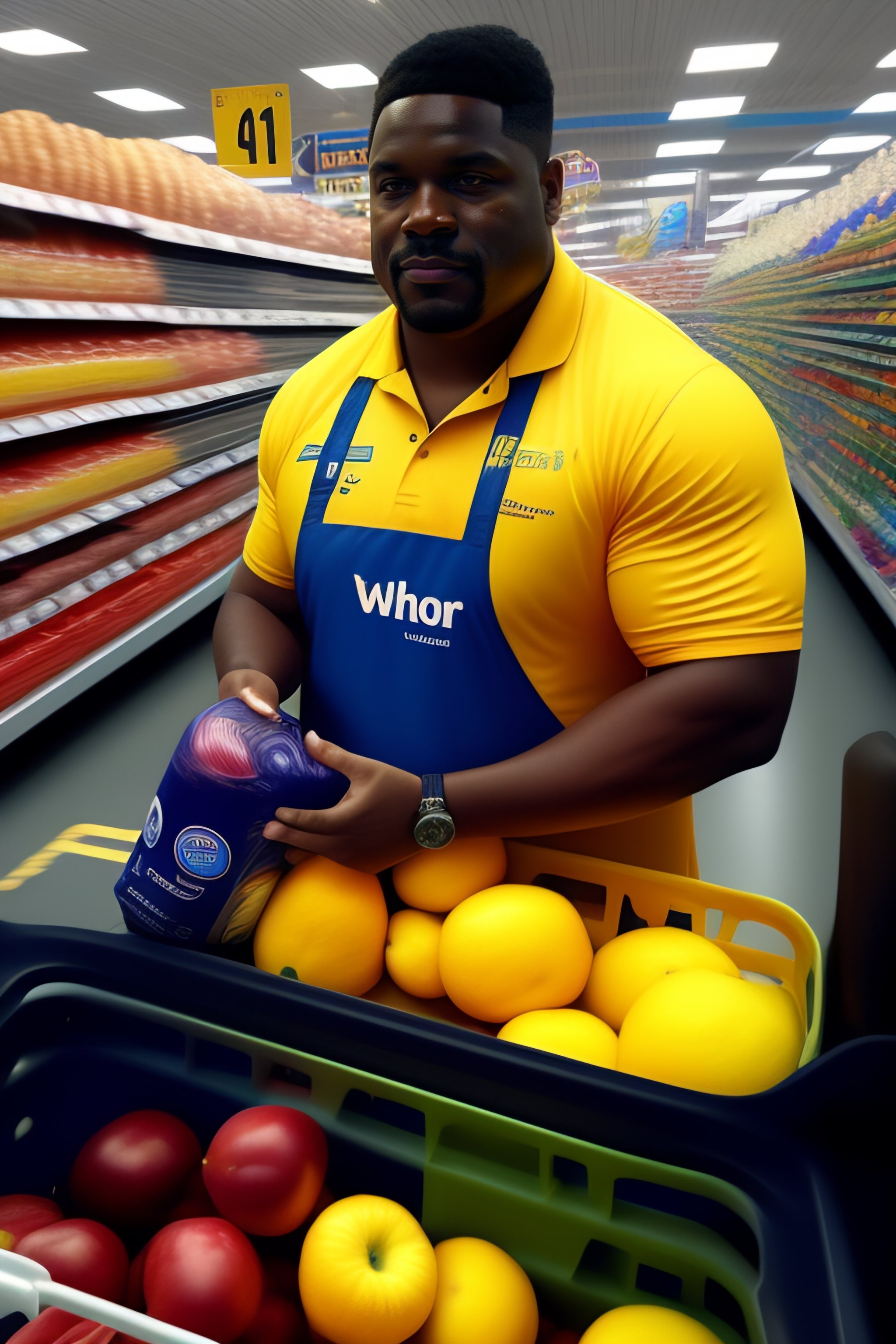 Lexica - My friend james shopping at walmart