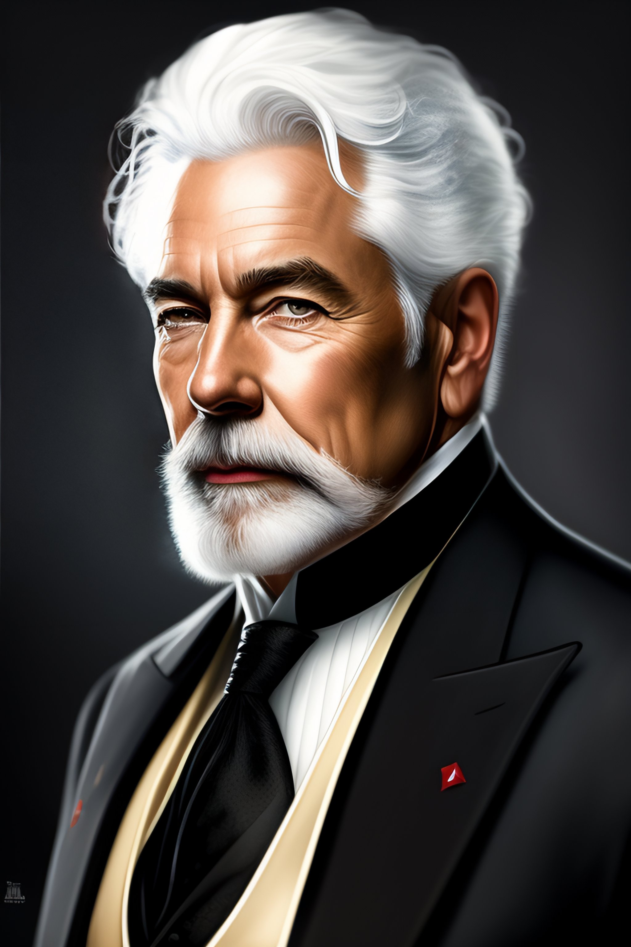 Lexica - British 65 years old man from american 1890s, white hair and ...