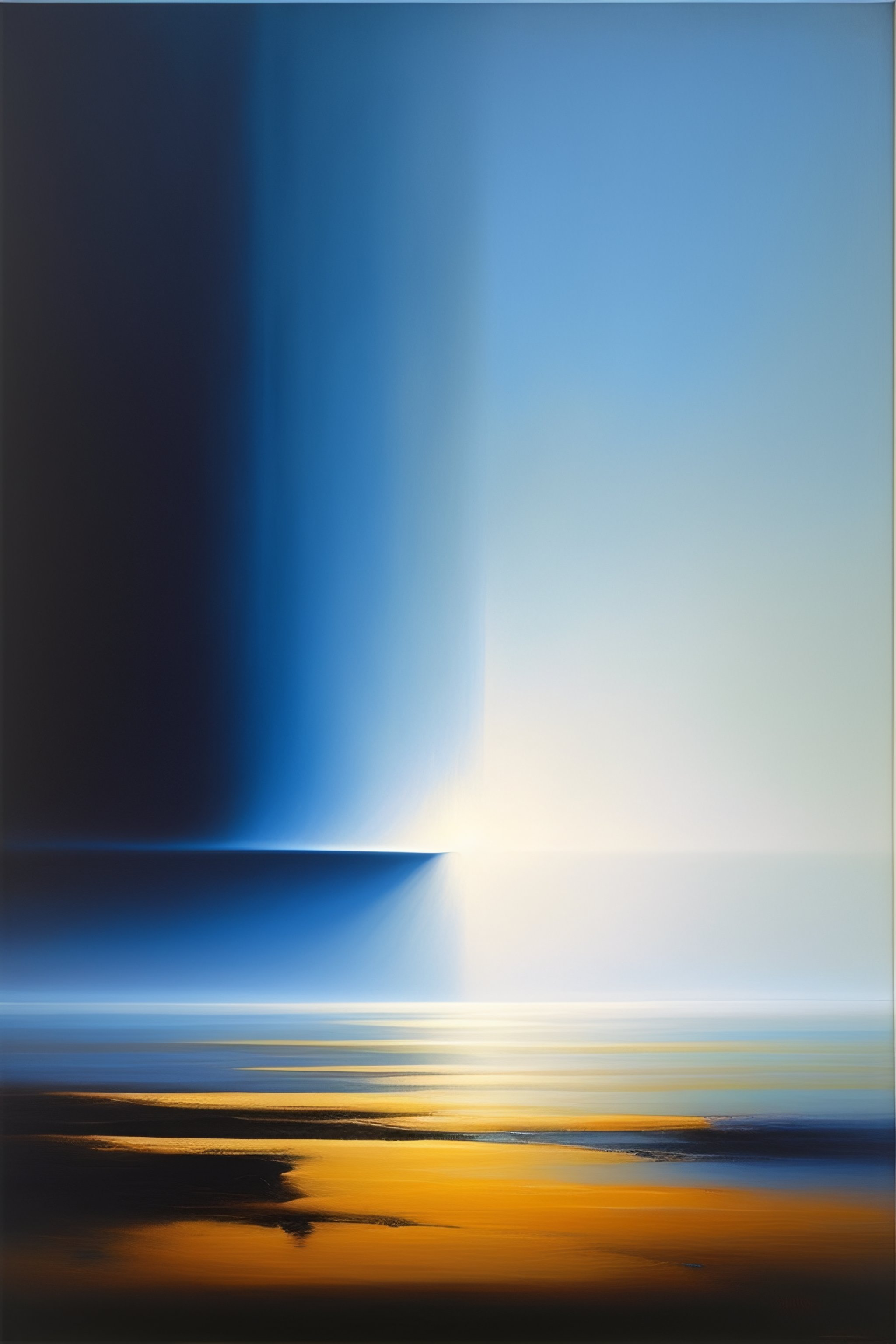 Lexica - A floating rectangle, very bright white light, enlightening ...