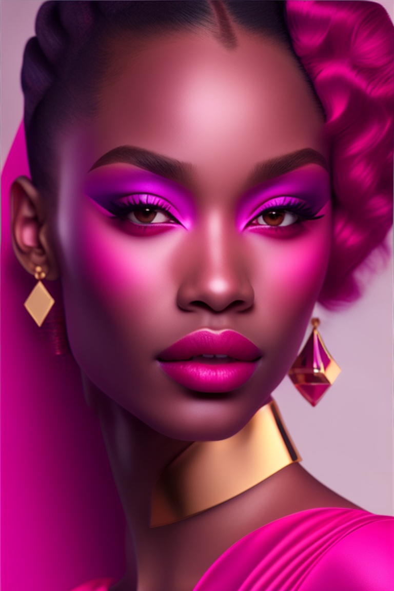 Lexica - Makeup, fuchsia pink tones