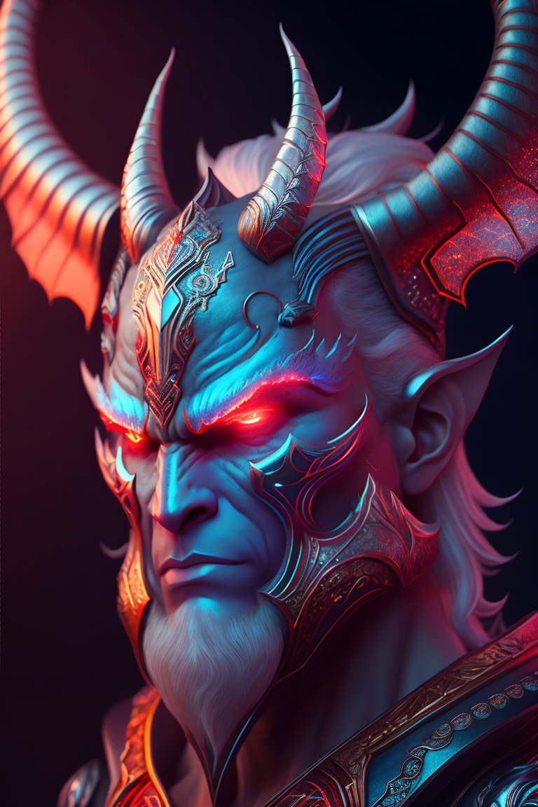 Lexica - (extremely detailed 8k wallpaper), 3d render of a scary ONI ...