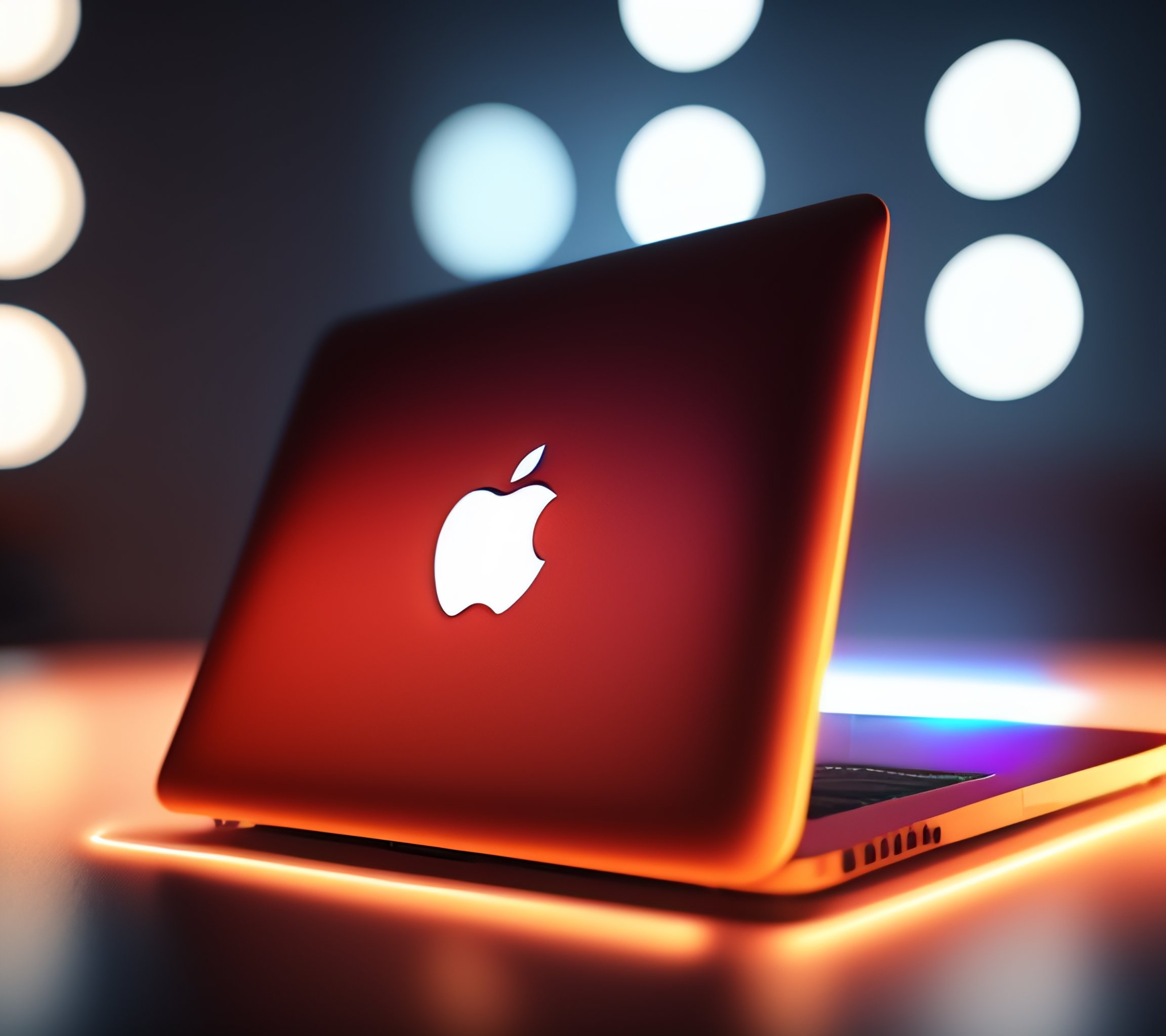 Lexica - MacBook with lights, concept art, octane render, 8k, blender, cinema 4d, raytracing ...