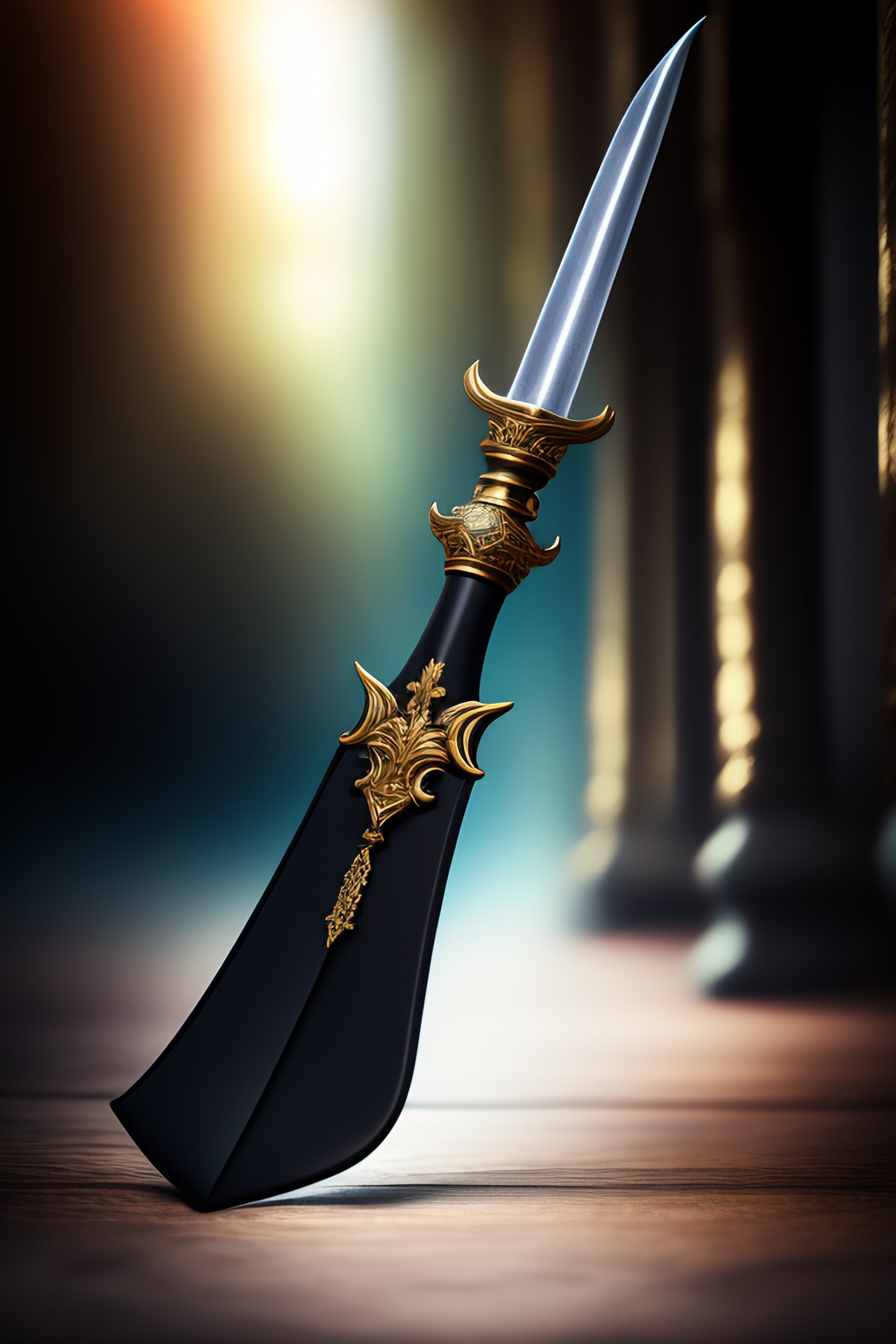 Lexica - Dark long Sword , realistic photo , total sword , ultra ...