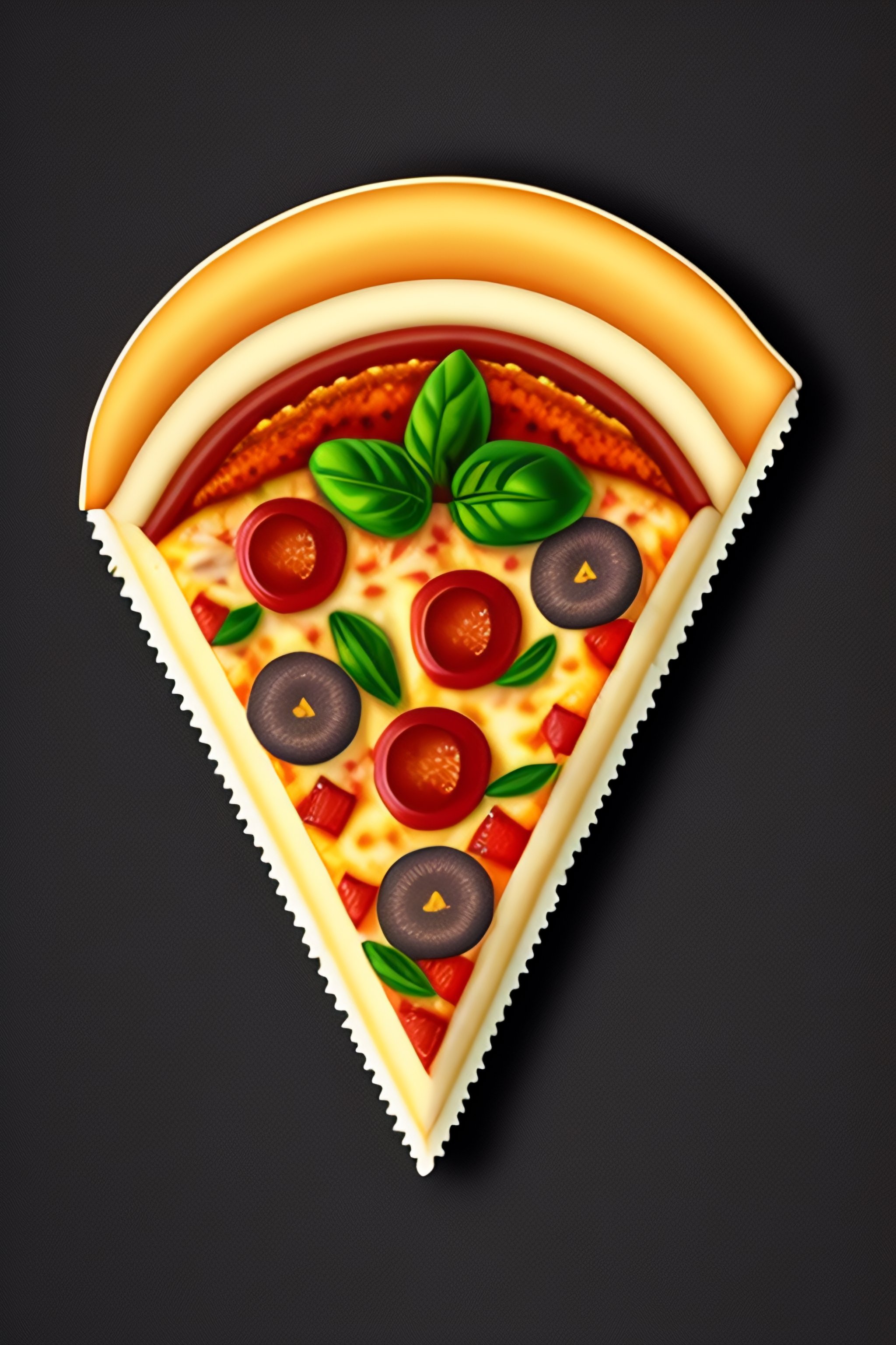 Lexica - Pizza slice made of pixels , 2d, big pixel blocks