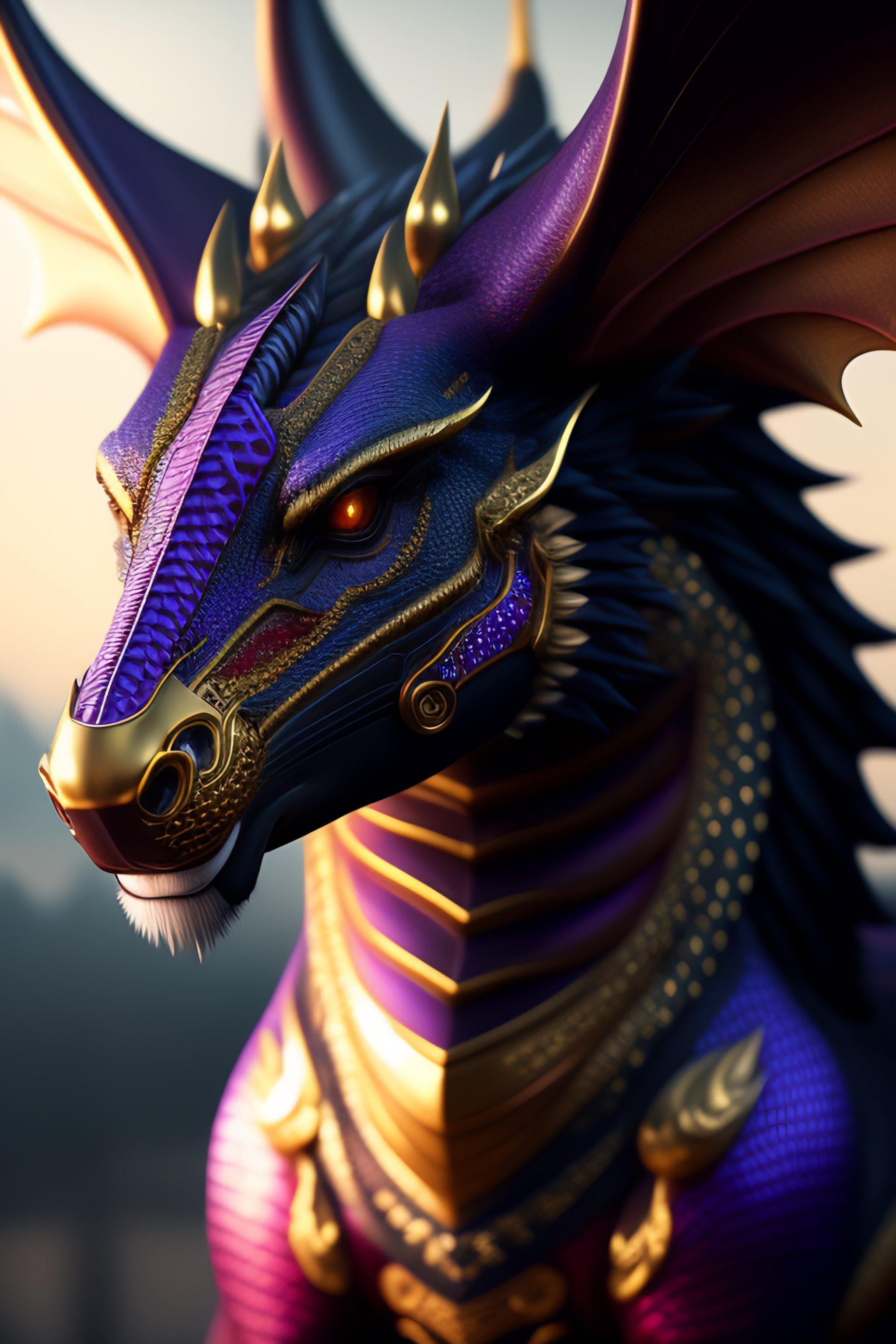 Lexica - Cute handsome regal dragon by Jordan Nelson and Mingchen Shen ...