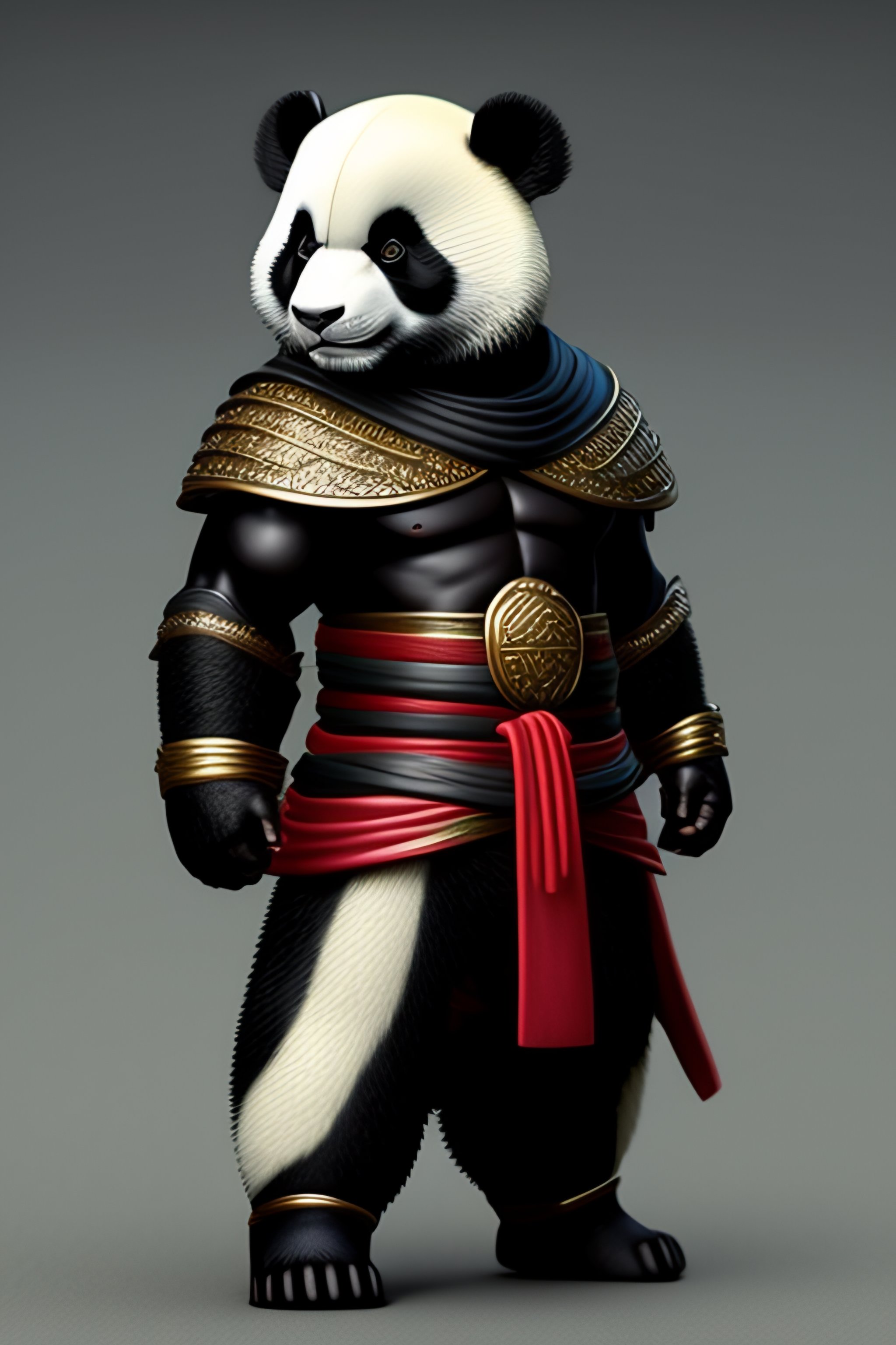Lexica - Panda shinobi of Naurto , Realistic , detailed, Angry