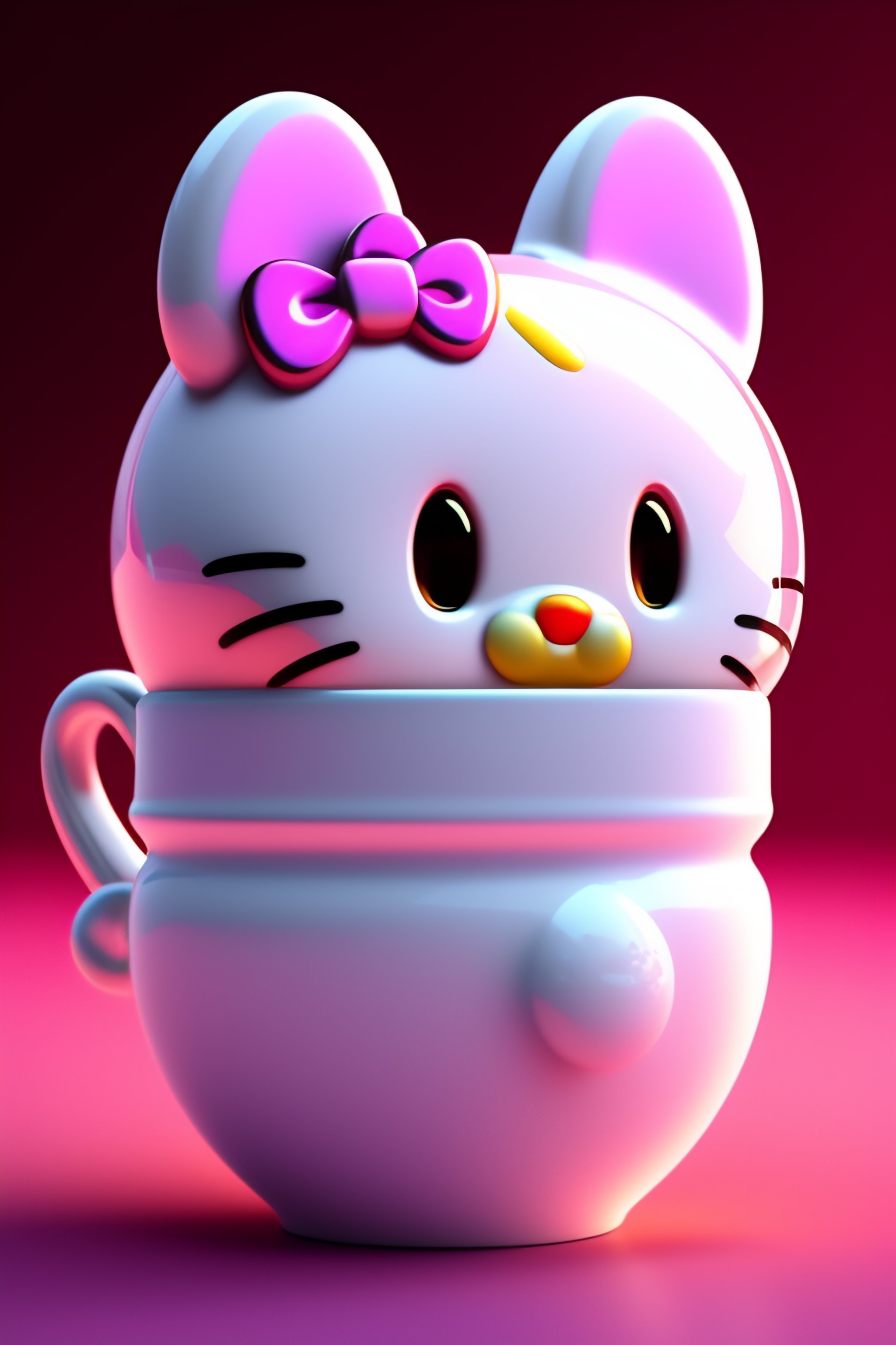 Lexica - Happy cute Hello kitty cartoon character in old Disney style ...