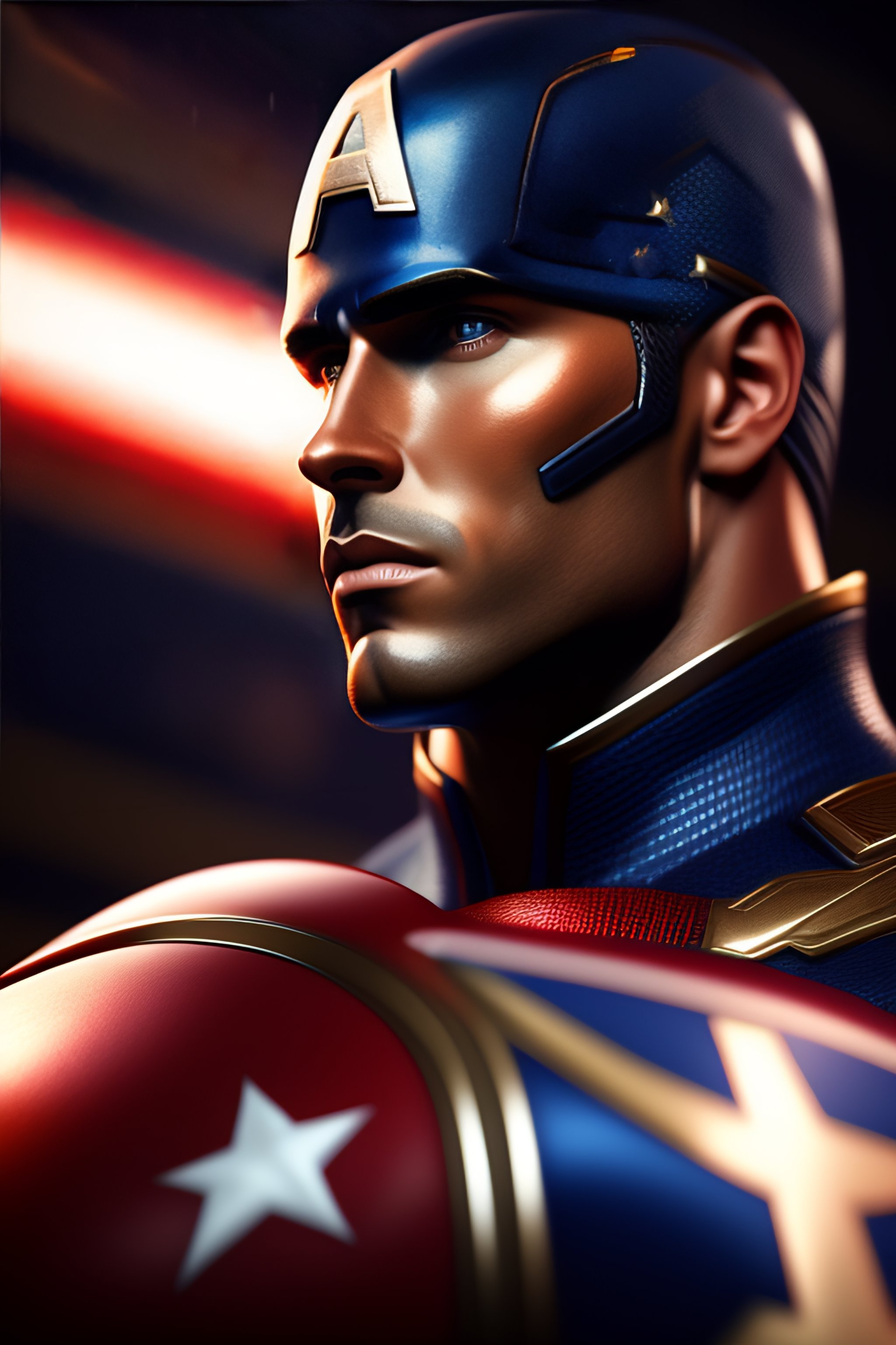 Lexica - A digital art of captain america, intricate, hyperrealistic ...
