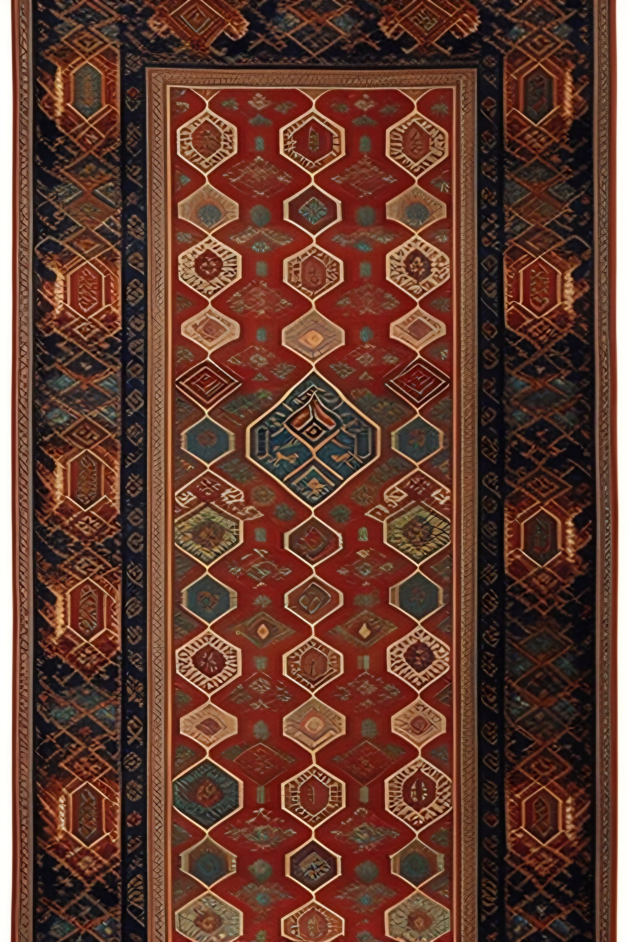 Lexica - Three intricate geometric turkish or persian carpet borders ...