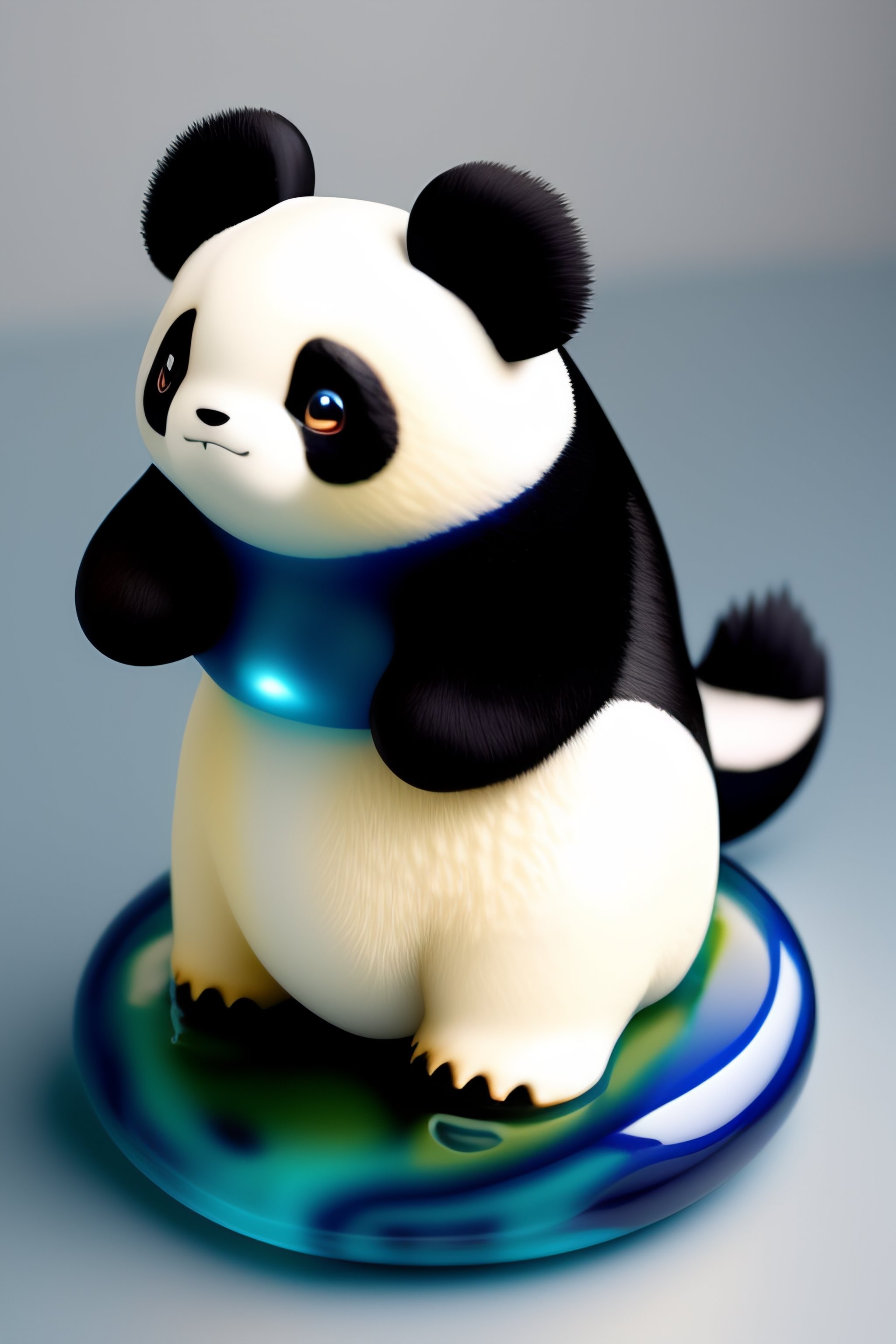 Lexica - An adorable water type pokemon that resembles a panda wielding ...