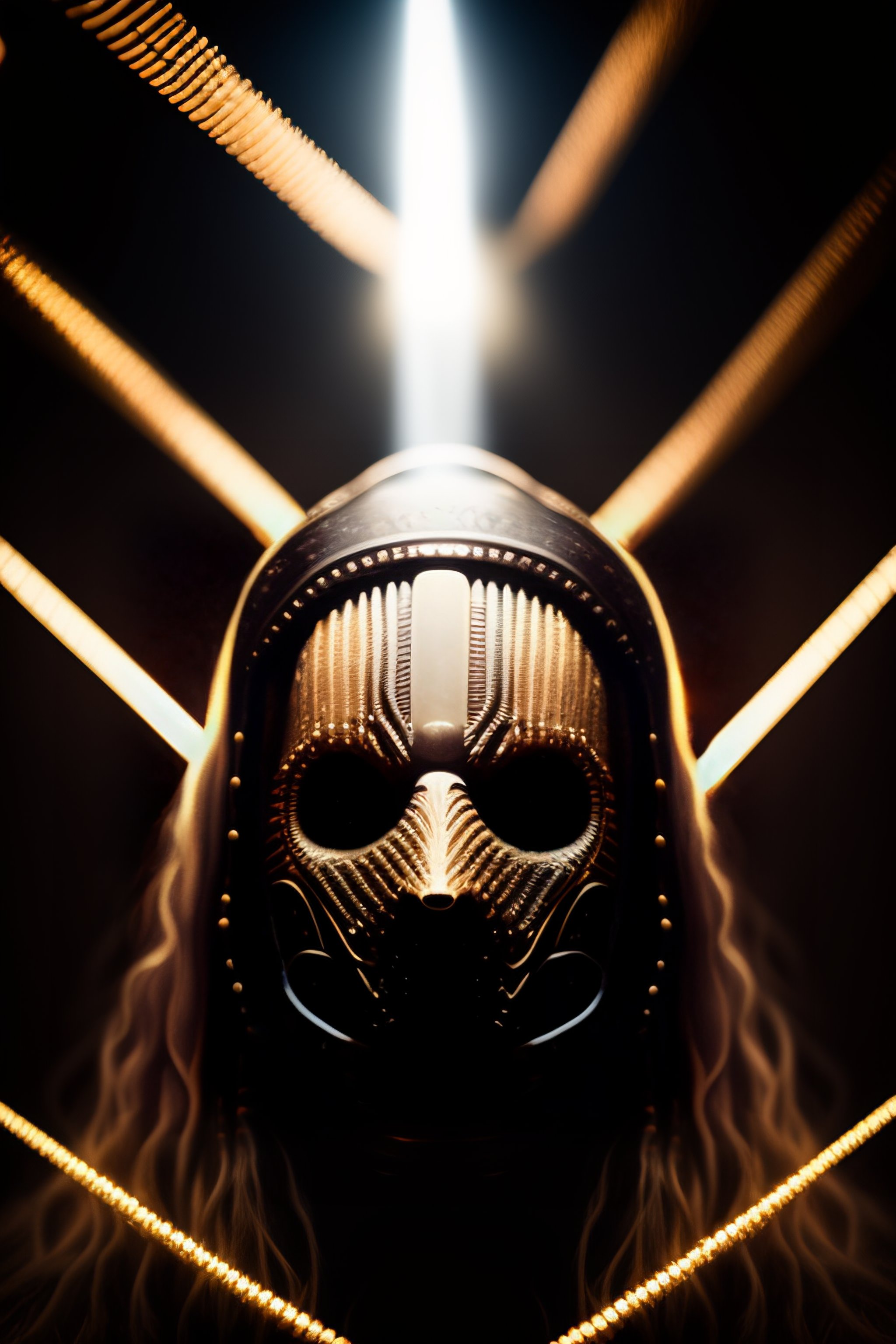 Lexica - Portrait of slipknot, surrounded by beams of light dark ...