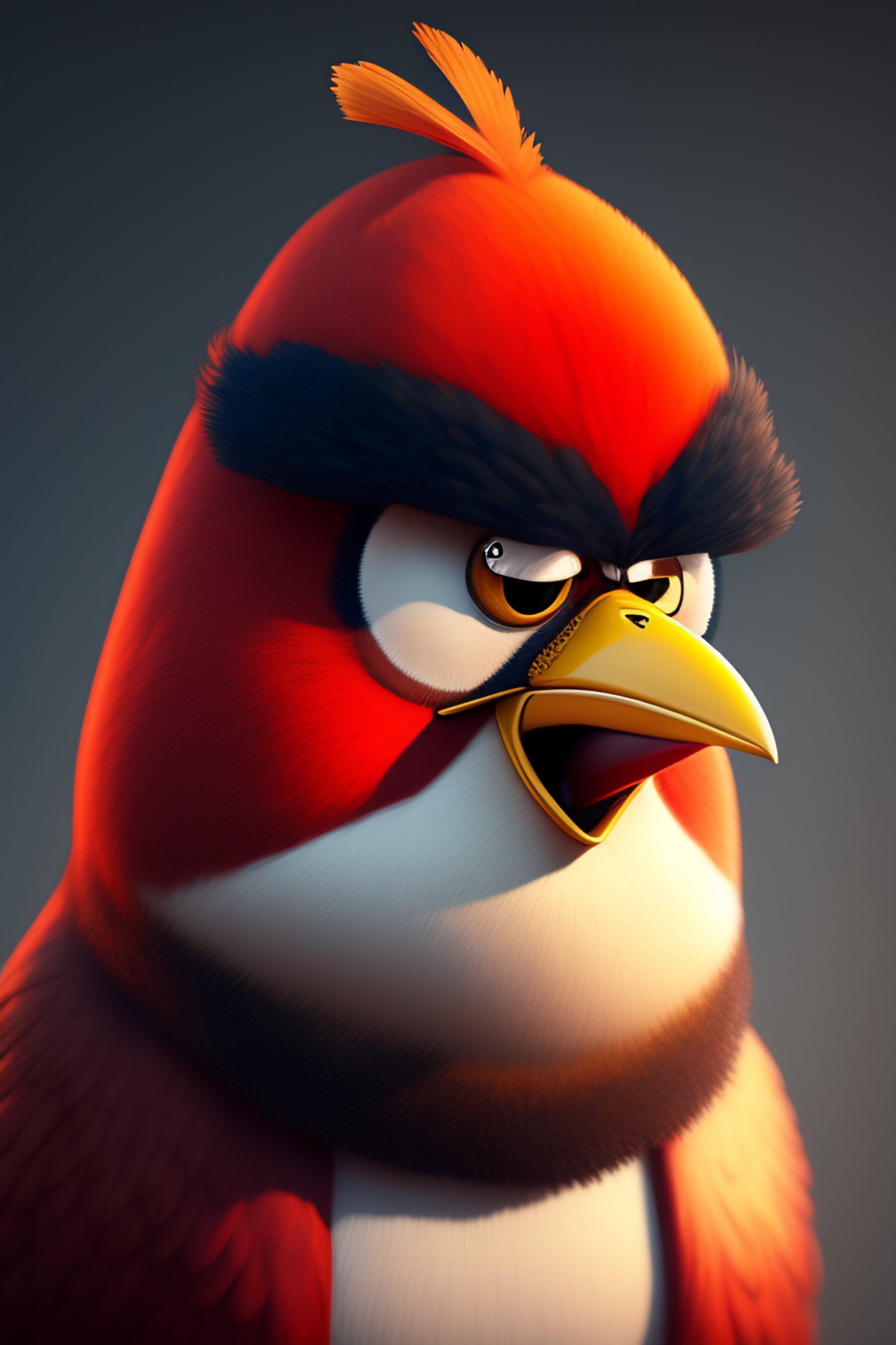 Lexica - Angry bird in family, beard, cigarette, ultradetailed ...