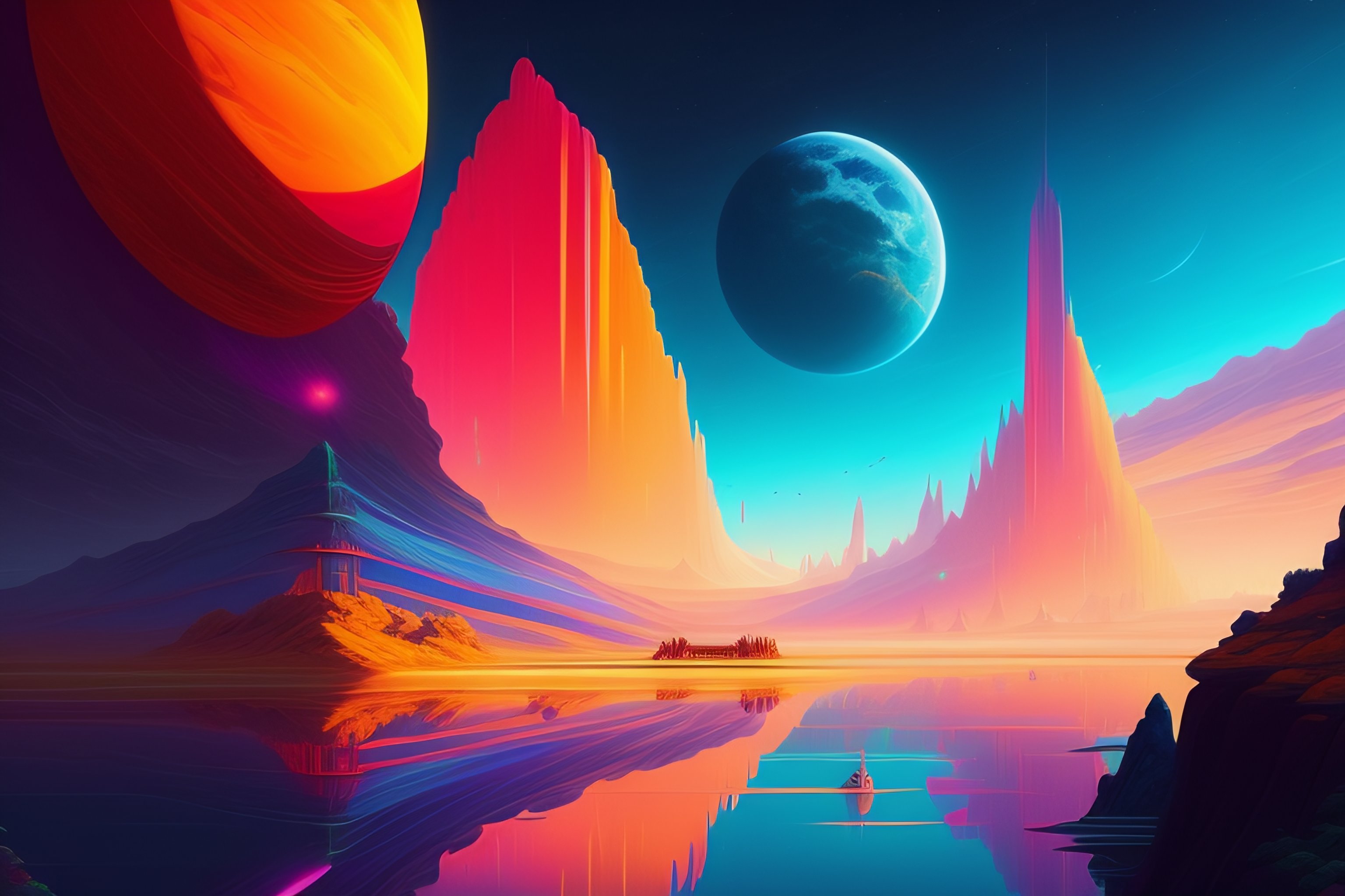 Lexica - Possible worlds, highly saturated colors, detailed ...