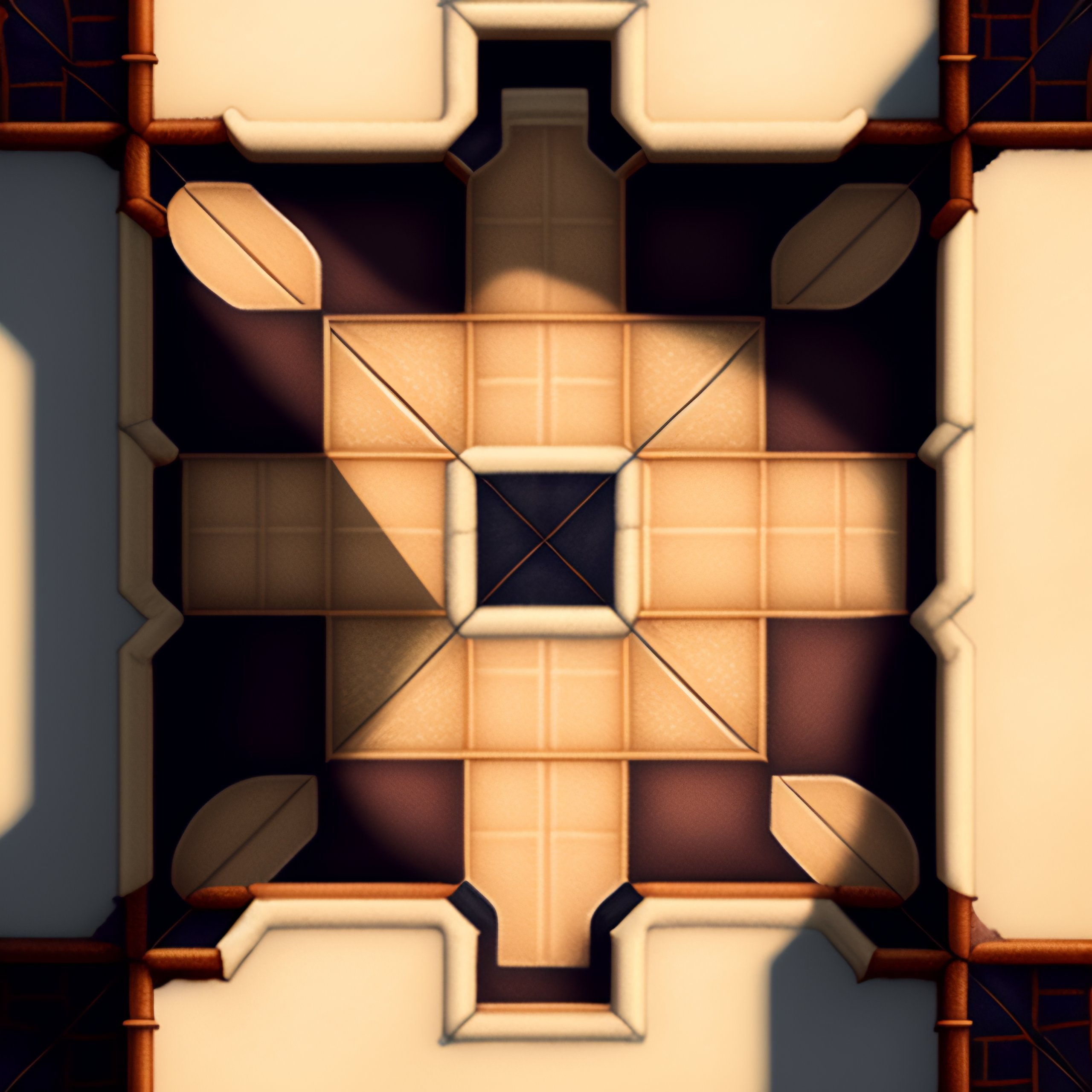 Lexica - Medieval square floor topdown drawn