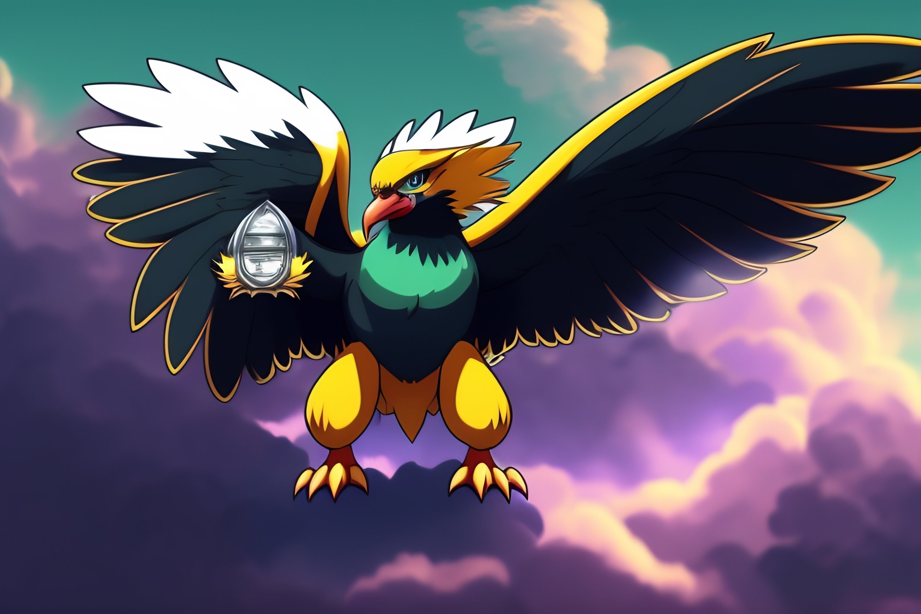 Lexica - Philadelphia Eagle but as a pokemon, anime style
