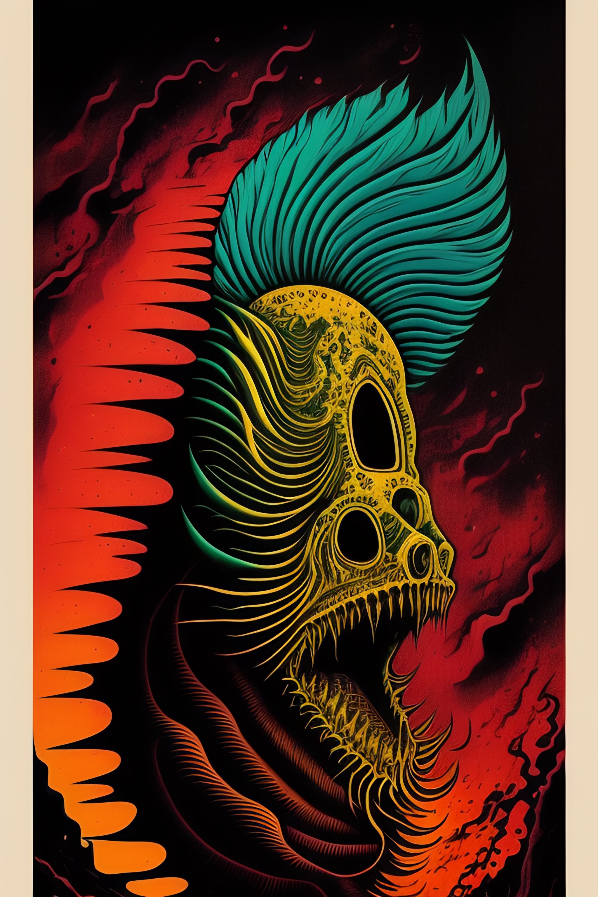 Lexica - Oyster disgusting true form on a 1990s horror movie poster ...