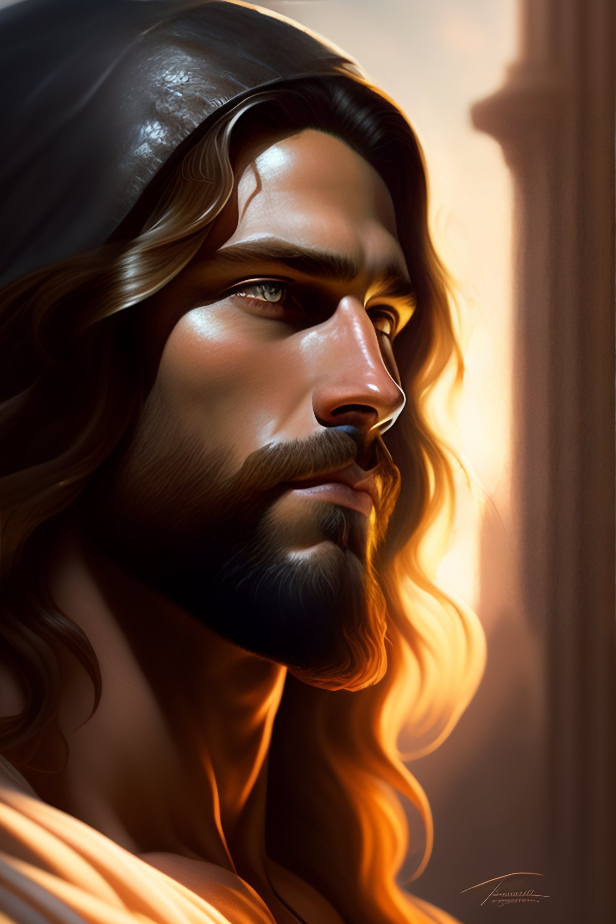 Lexica - Jesus christ as an action hero, realistic portrait ...