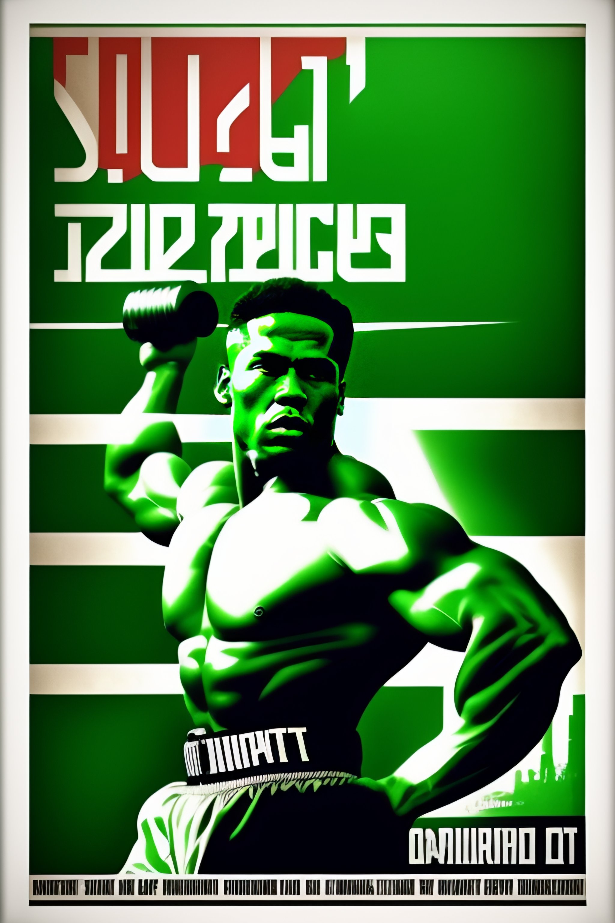 Lexica - Street art poster inspire by communist propaganda, green ...